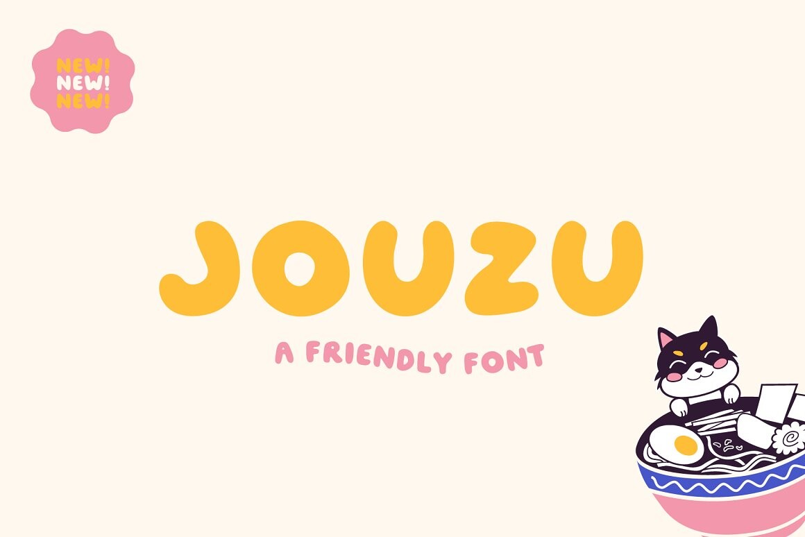 ArtStation - Jouzu | A Friendly Font