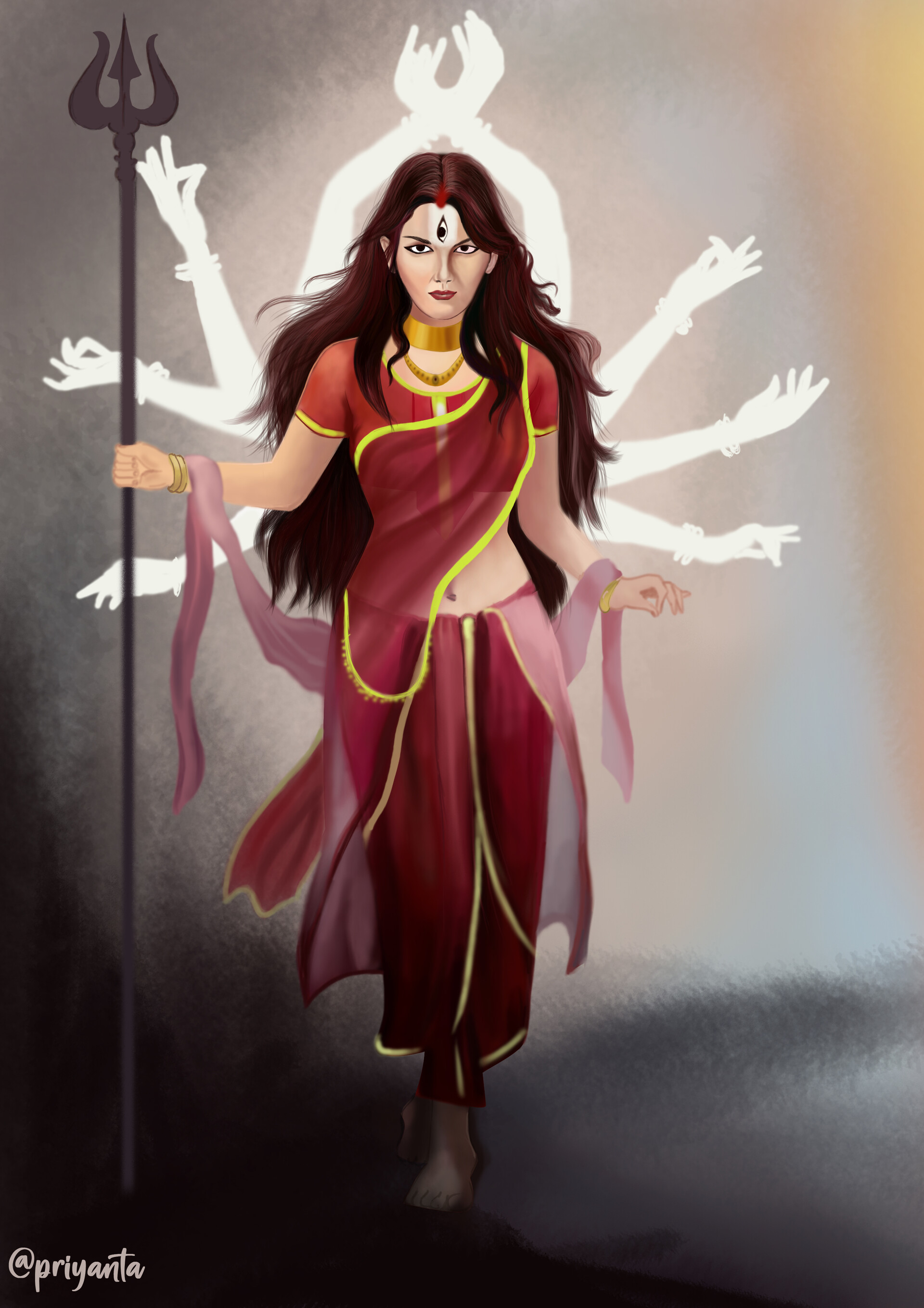 ArtStation - indian goddess