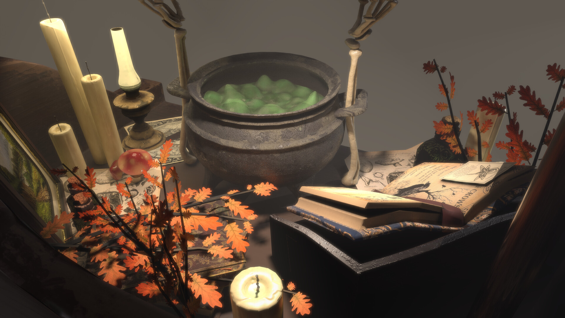 ArtStation - My Witchcraft Desk