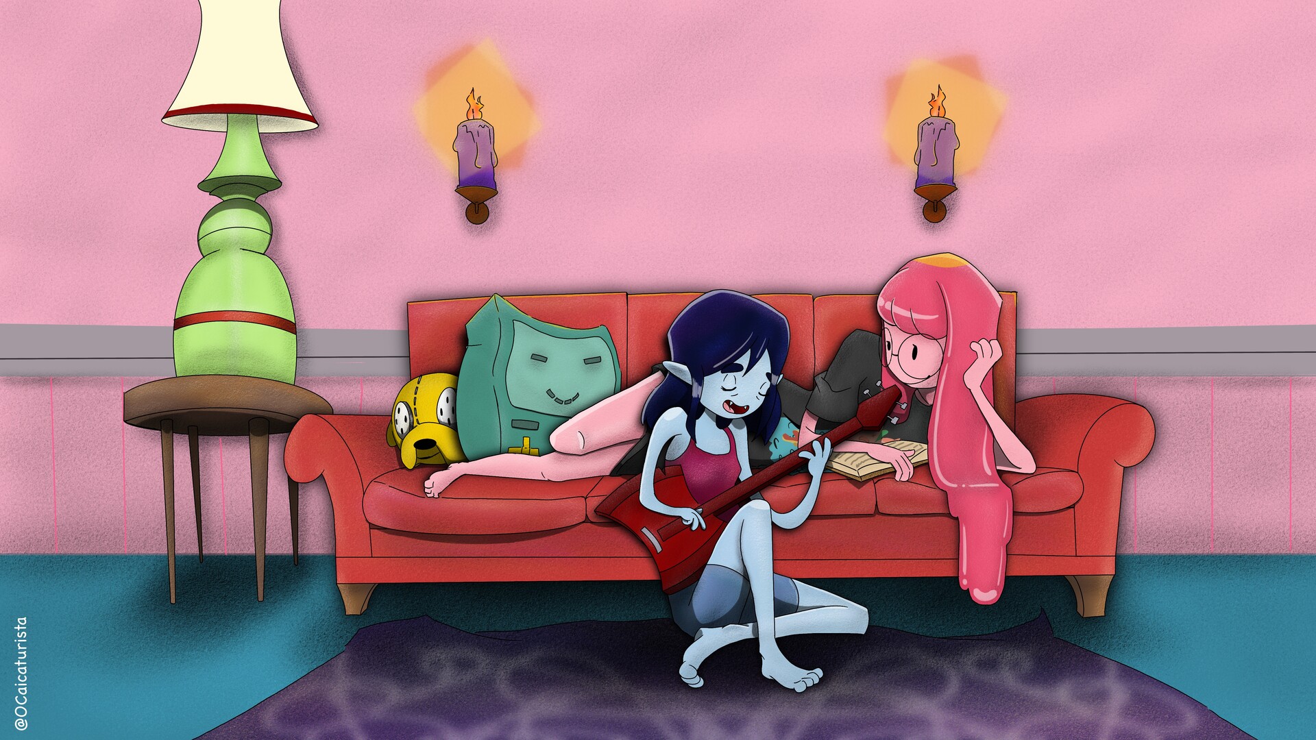 OCaicaturista - Bubbleline - Adventure Time