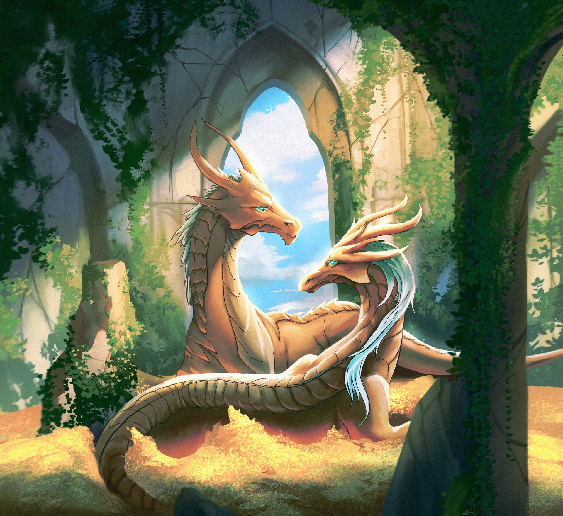 ArtStation - Dragon board game cover