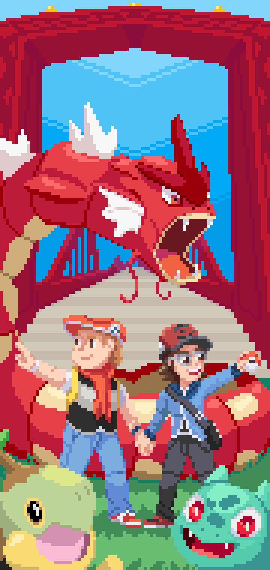 ArtStation - Driftveil Arrival pixel art