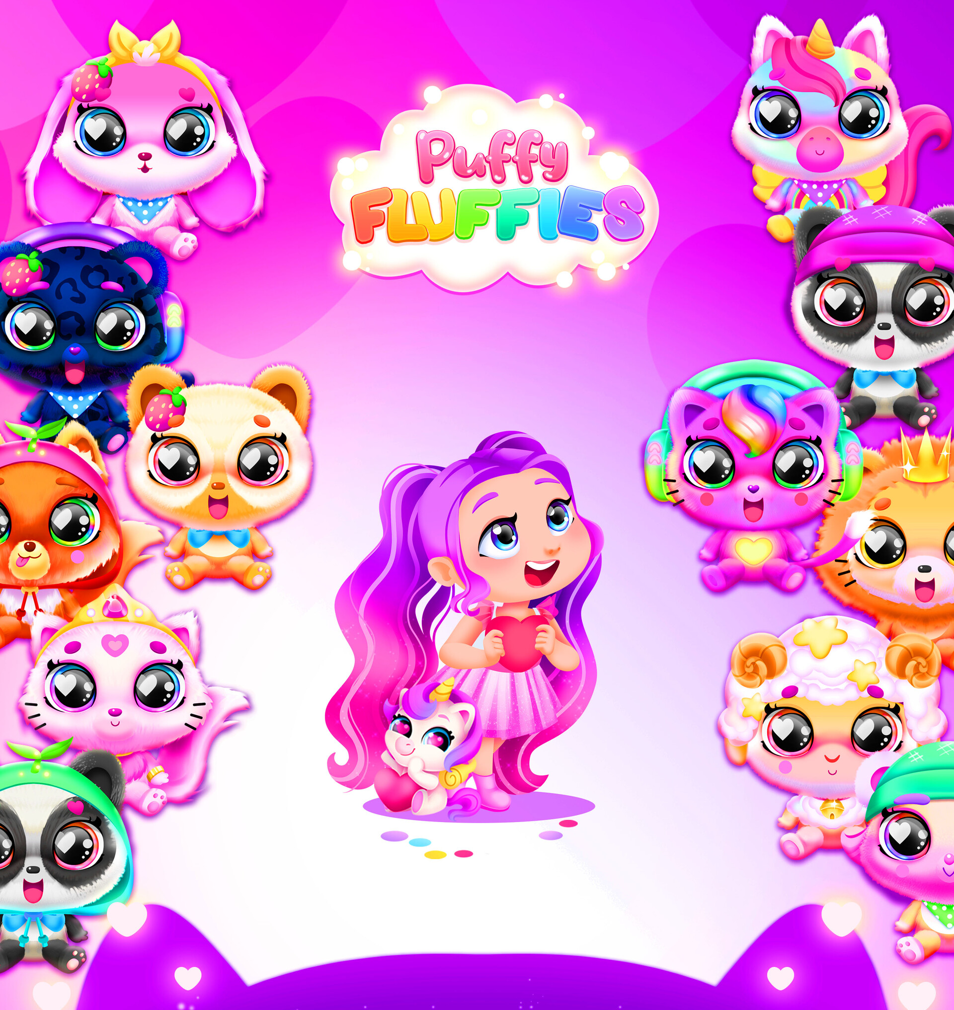 ArtStation - Puffy Fluffies - GAME ART