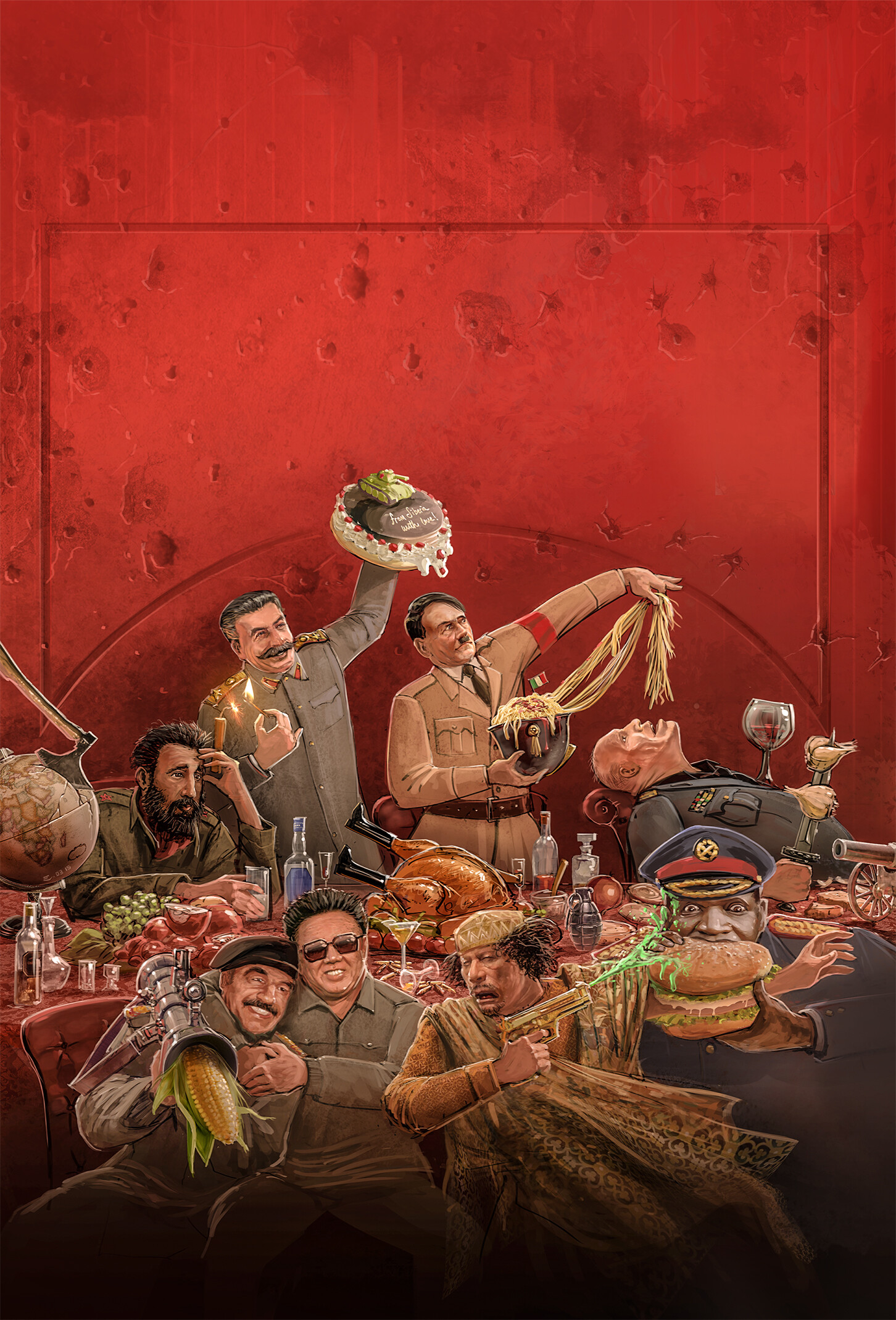 ArtStation - Dictators' Dinners Cover Art
