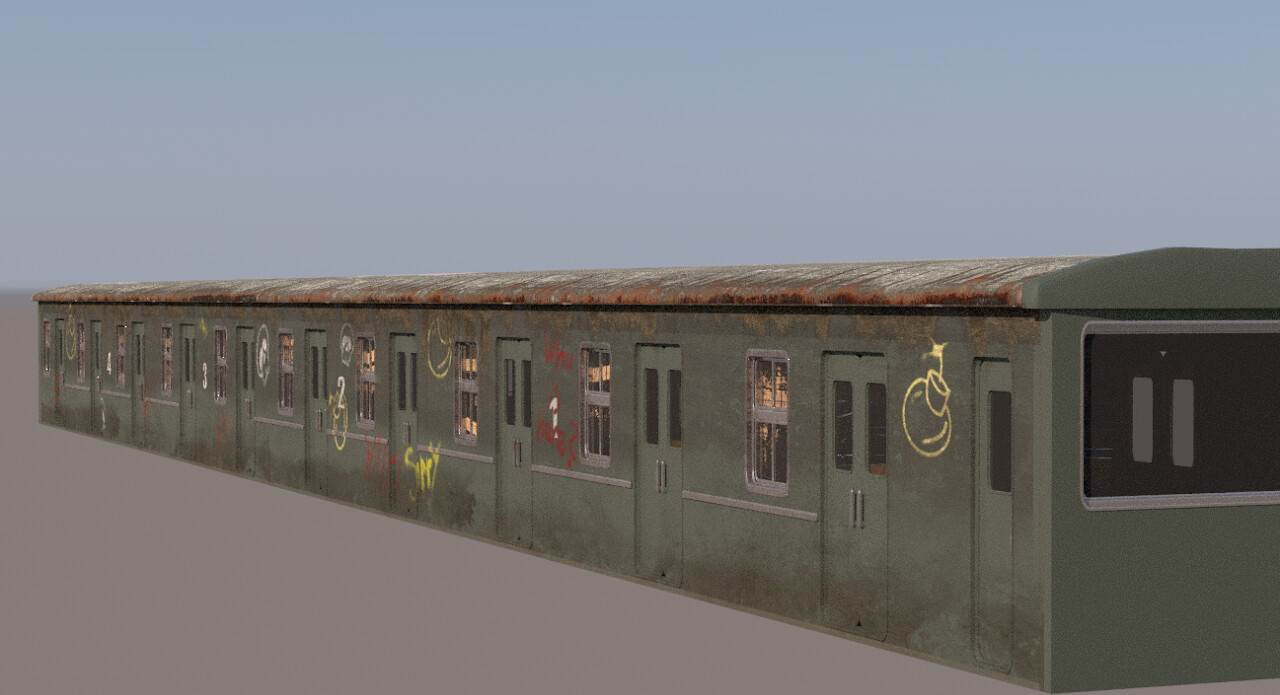 ArtStation - Weathered train