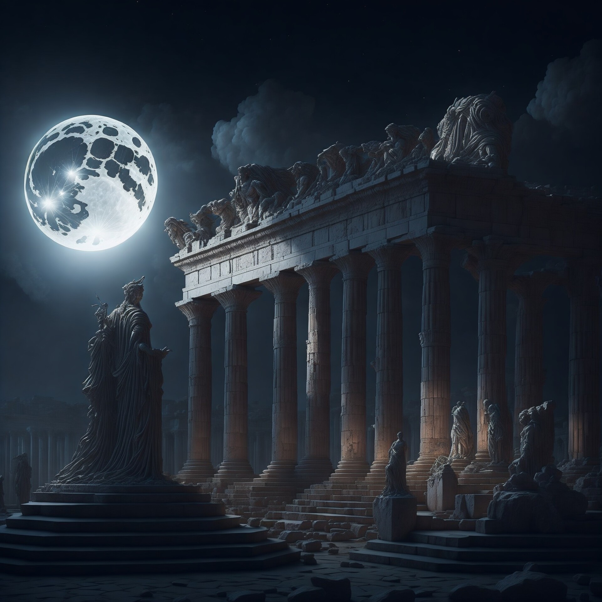 ArtStation - An ancient Roman temple