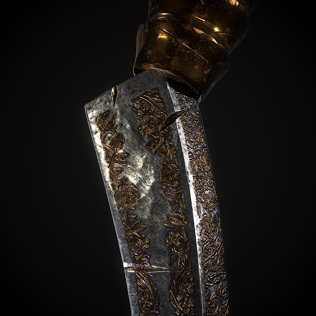 David Valencia - Ornamented Harpe Weapon