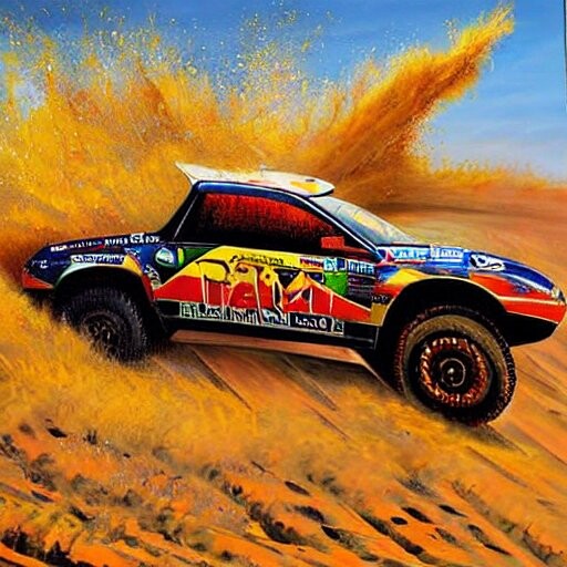 ArtStation - Prompt: Dakar Rally Painting