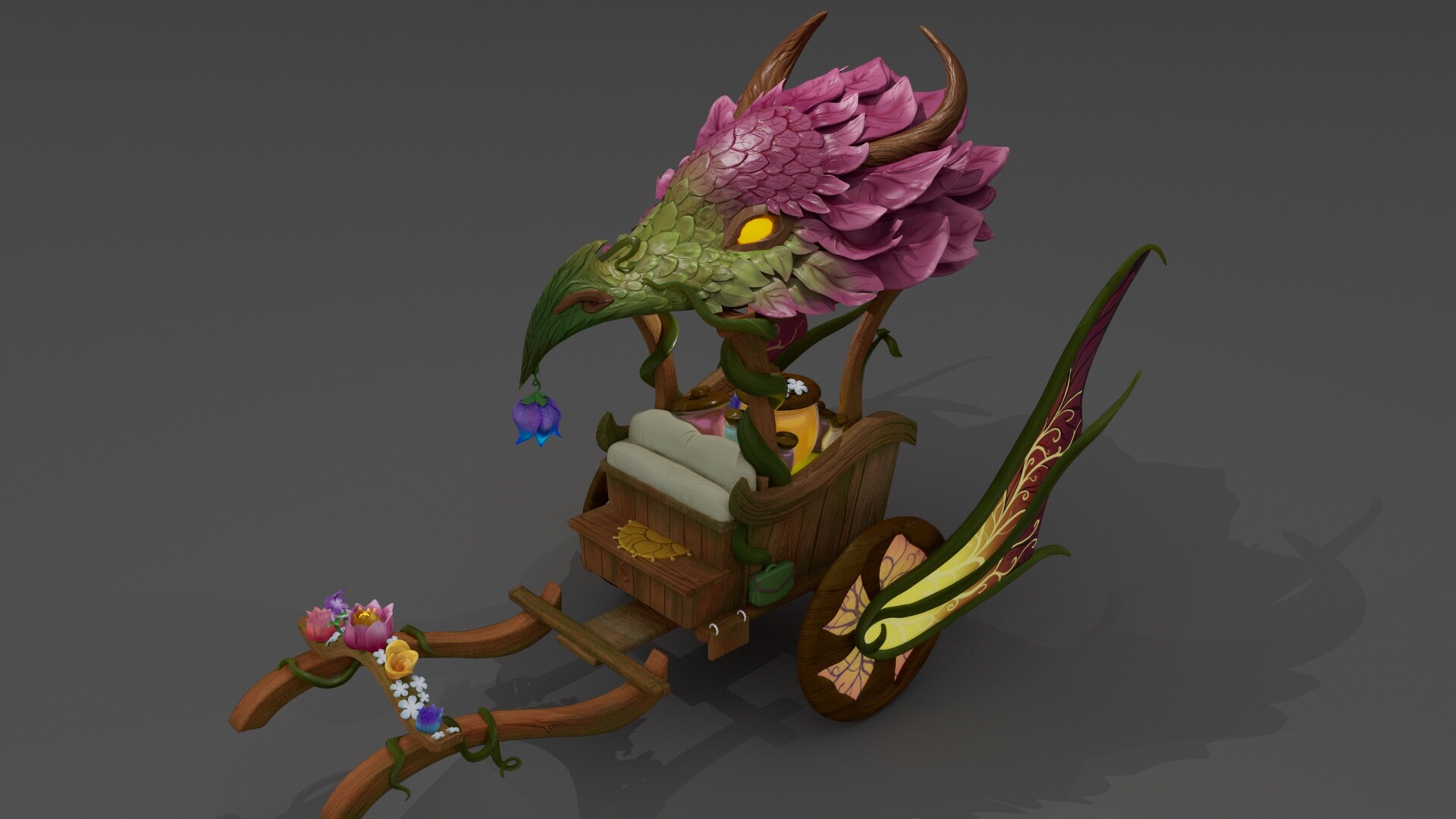 ArtStation - Dragon Carriage - 3D Showcase