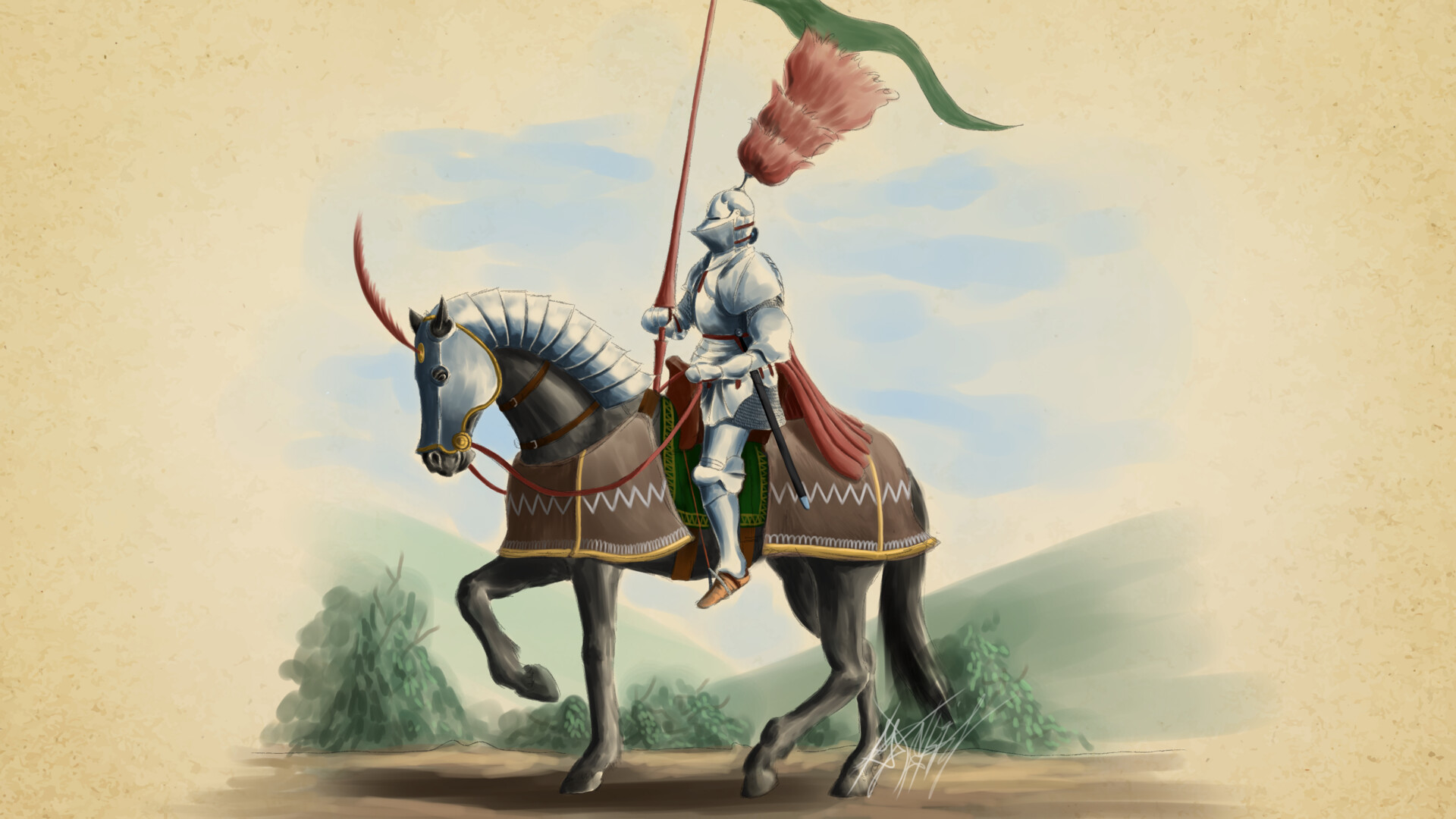 ArtStation - Late 15th cent. Italian Man-at-arms.