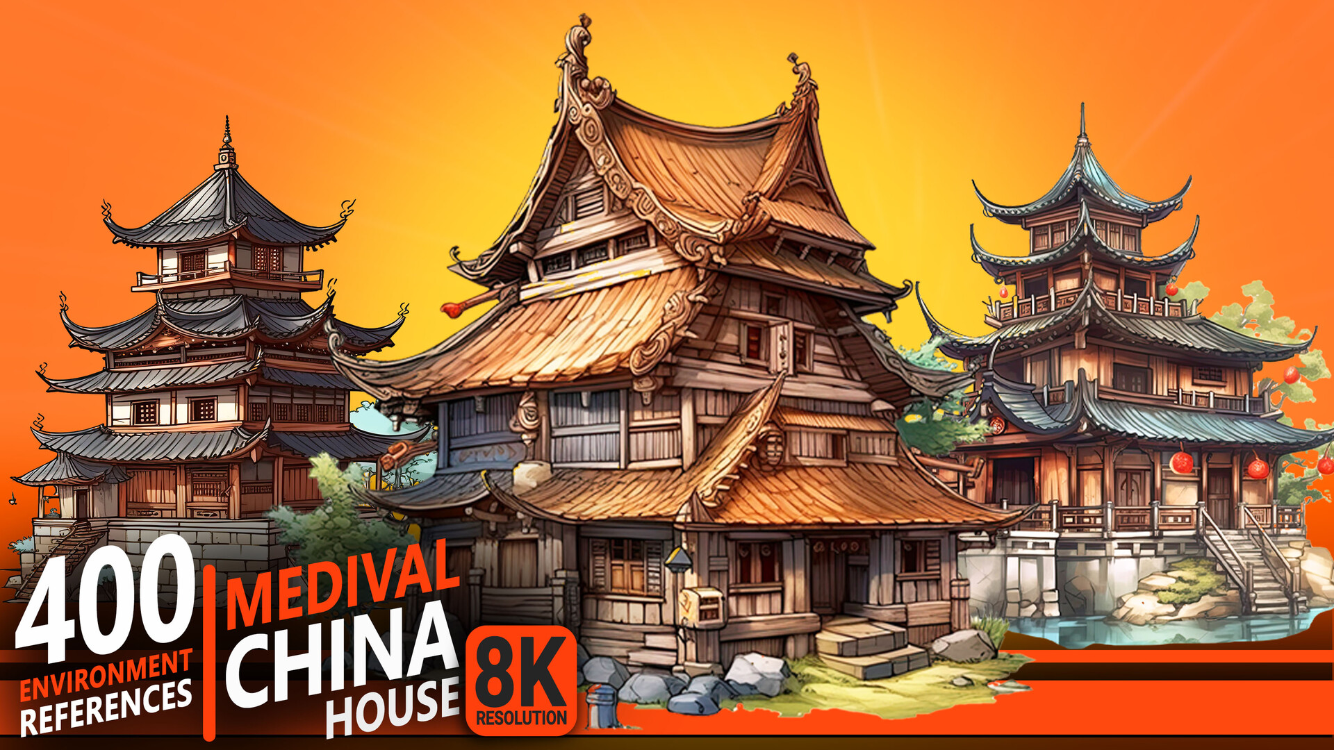 ArtStation - 400 Medival China House - Environment References | 8K ...