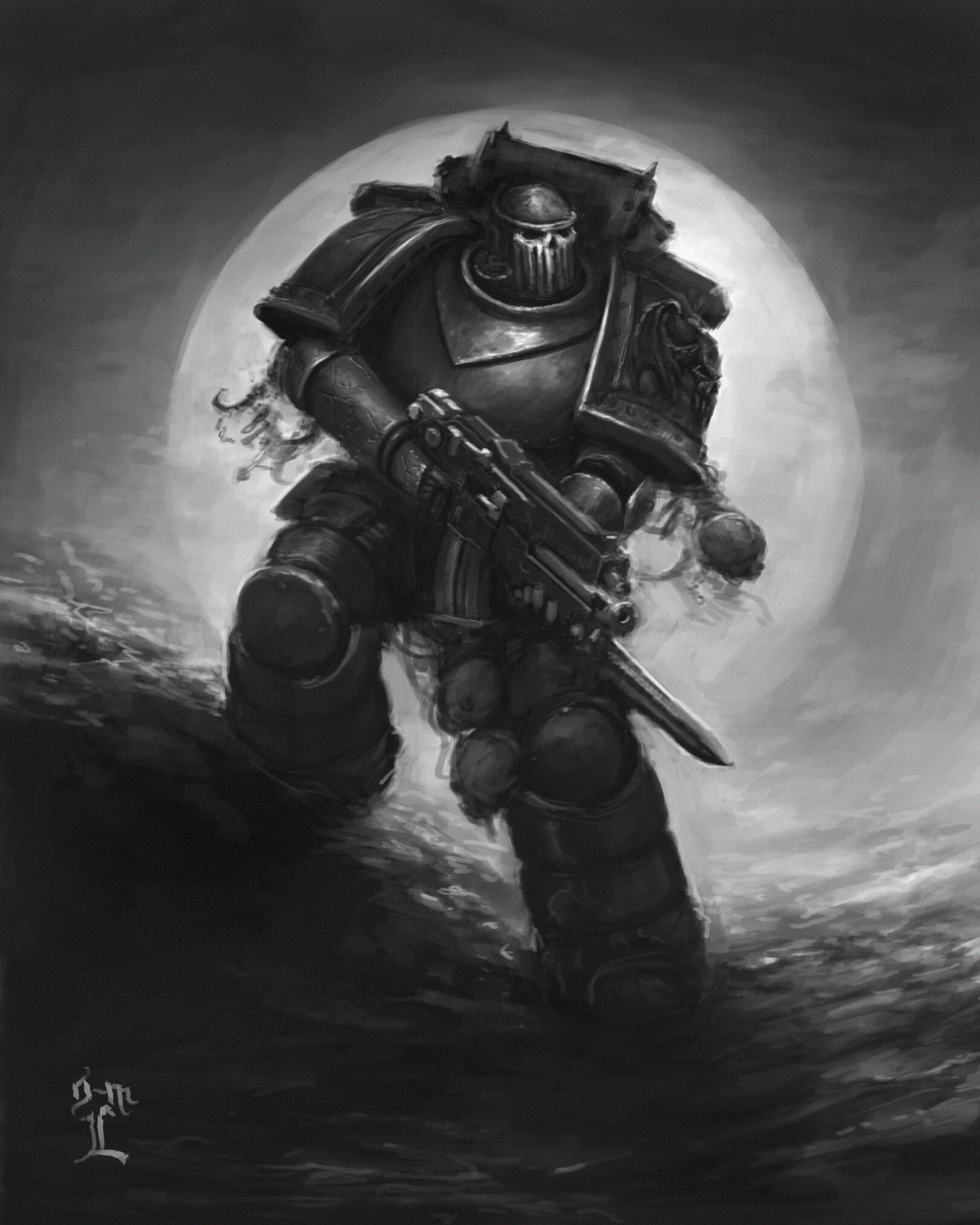 Crusade-era Night Lord by Olli-Markus Latvala : r/ImaginaryWarhammer