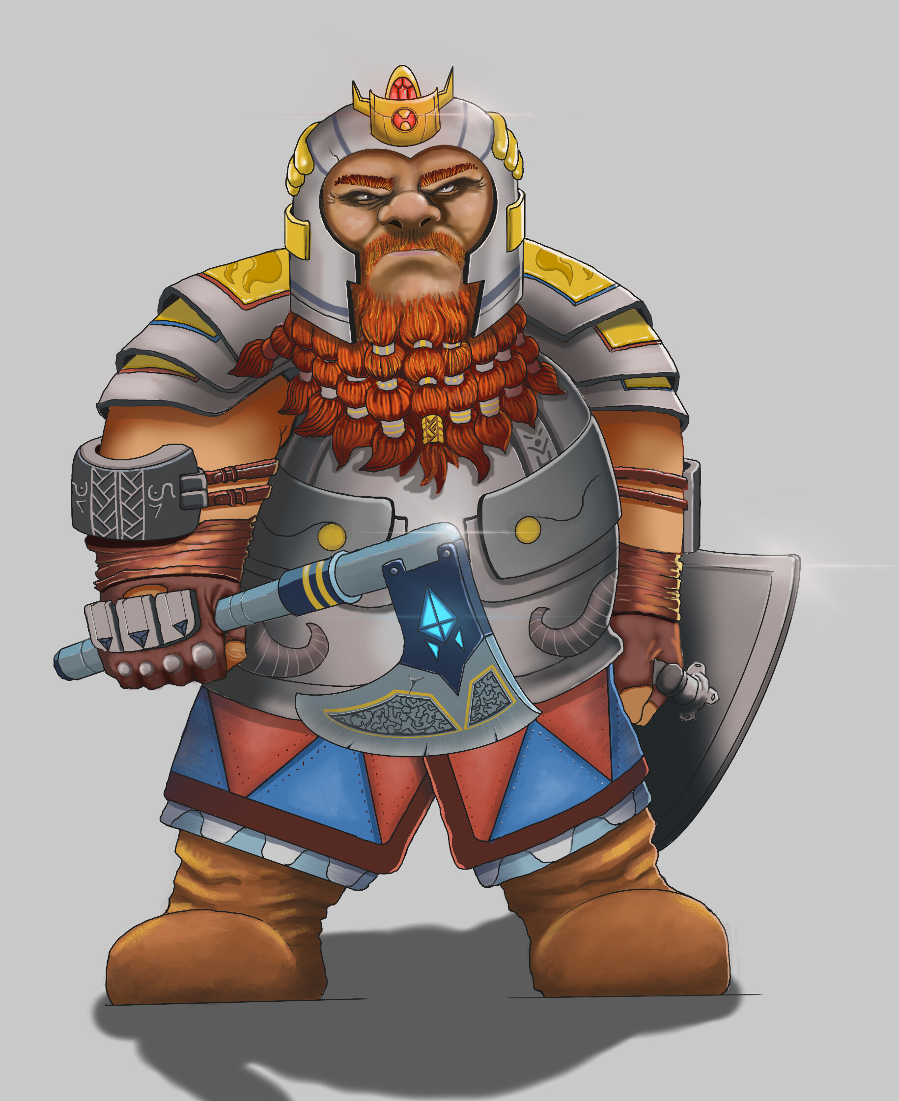 ArtStation - Dwarf, 2d Concept Art Character