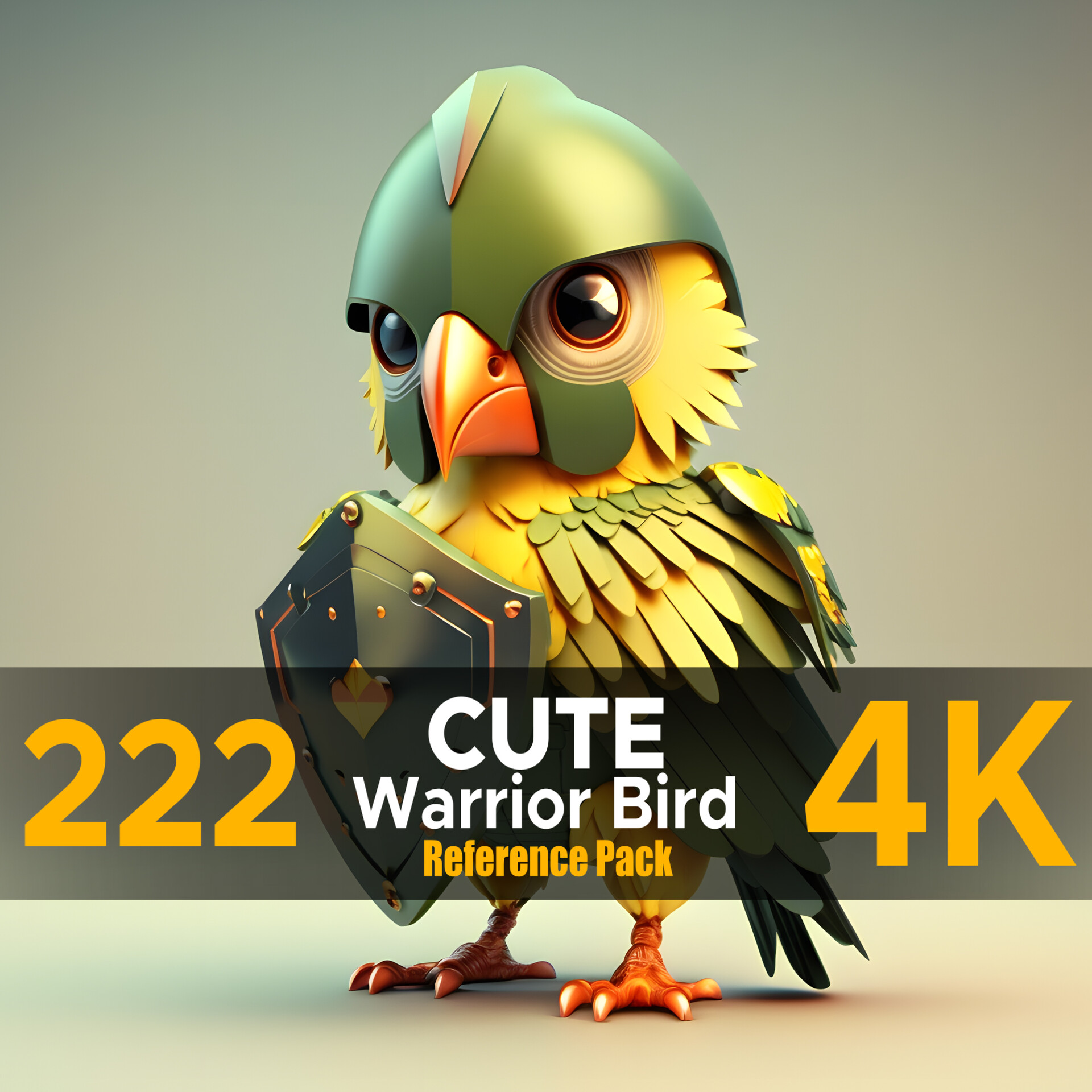 ArtStation - 222 Cute Warrior Bird