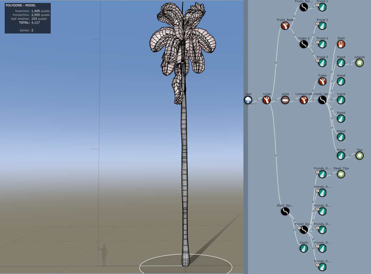 Royal Palm Cad Trees