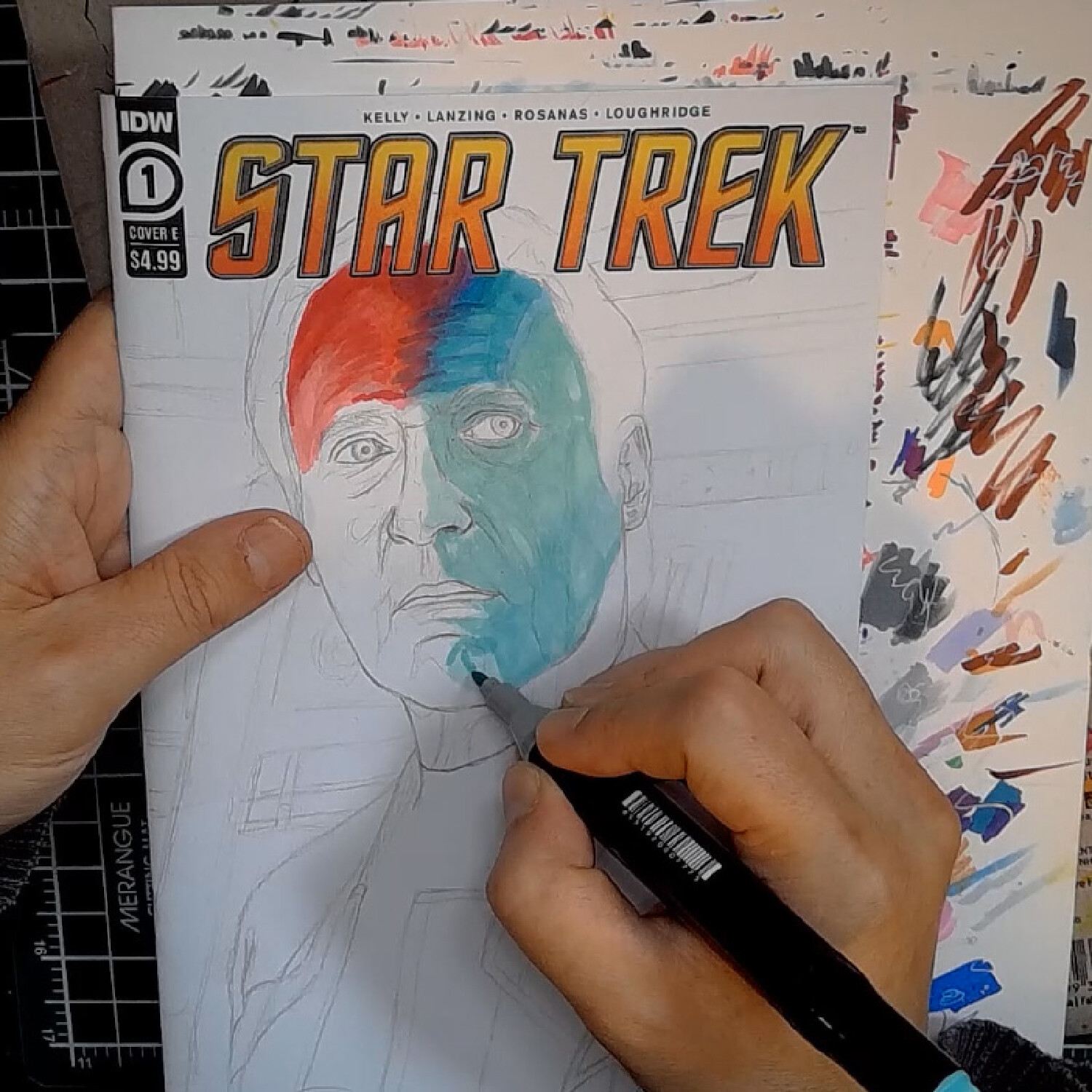 David Duke - Star Trek Lieutenant Commander Data Sketch Cover