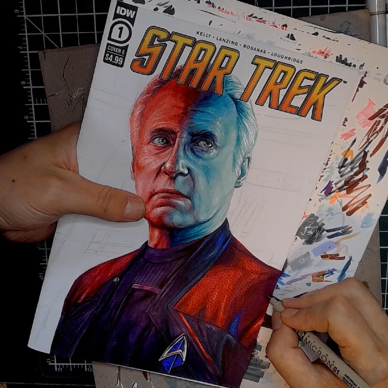 David Duke - Star Trek Lieutenant Commander Data Sketch Cover