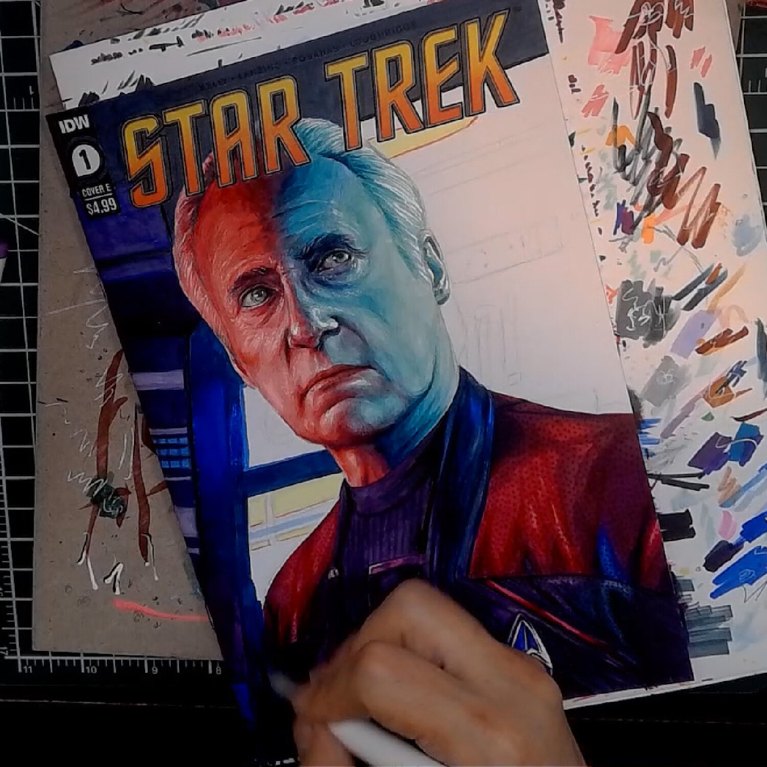 David Duke - Star Trek Lieutenant Commander Data Sketch Cover