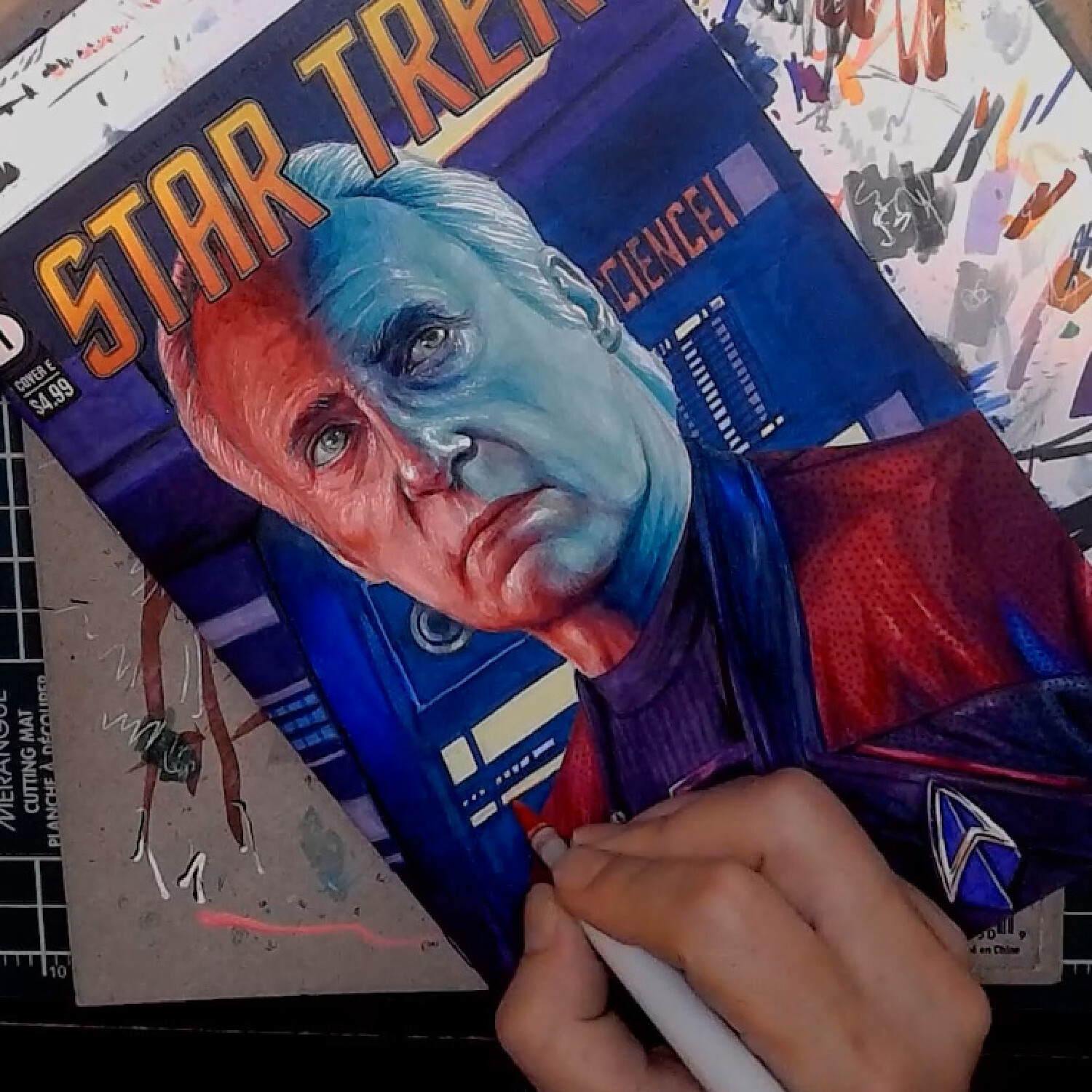 David Duke - Star Trek Lieutenant Commander Data Sketch Cover