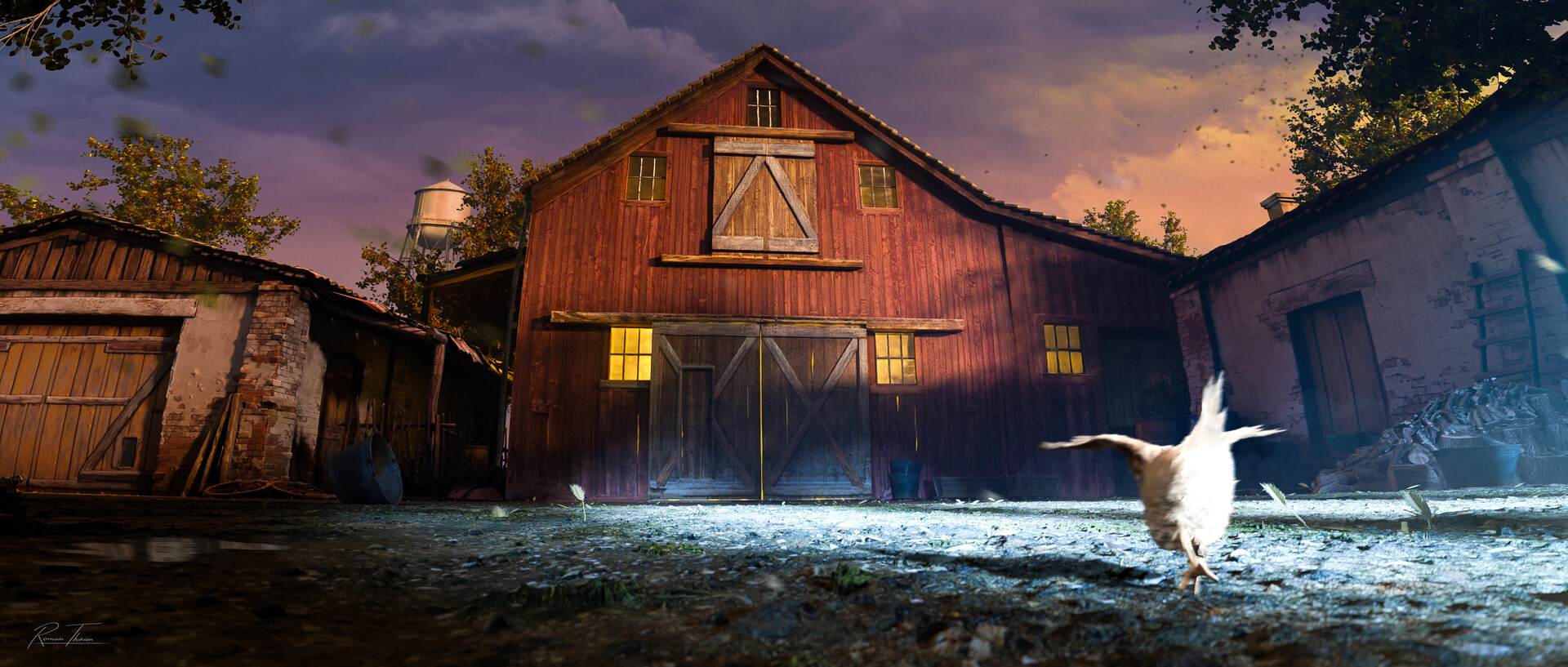 ArtStation - FARMING SIMULATOR - Barn Concept Art