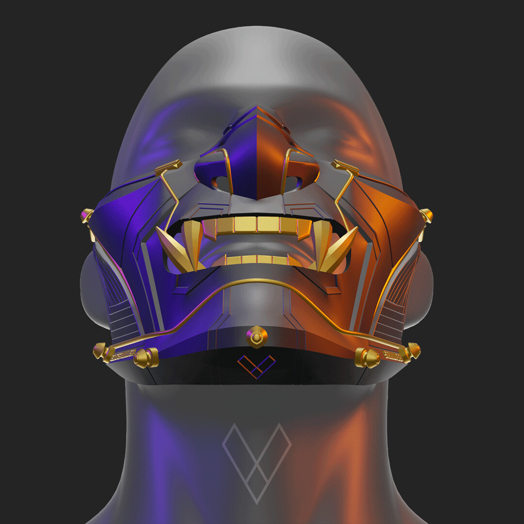 ArtStation - Máscara Samurai V3