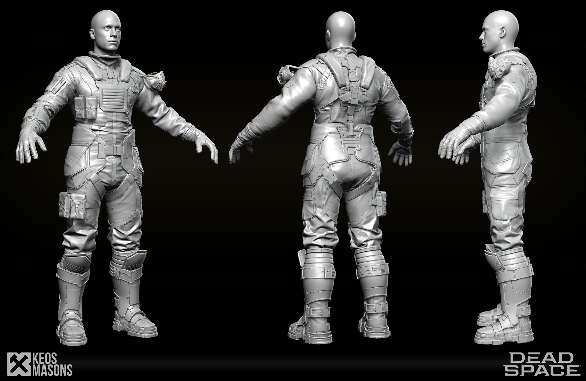 KEOS MASONS - Fight Crew NPC - Dead Space