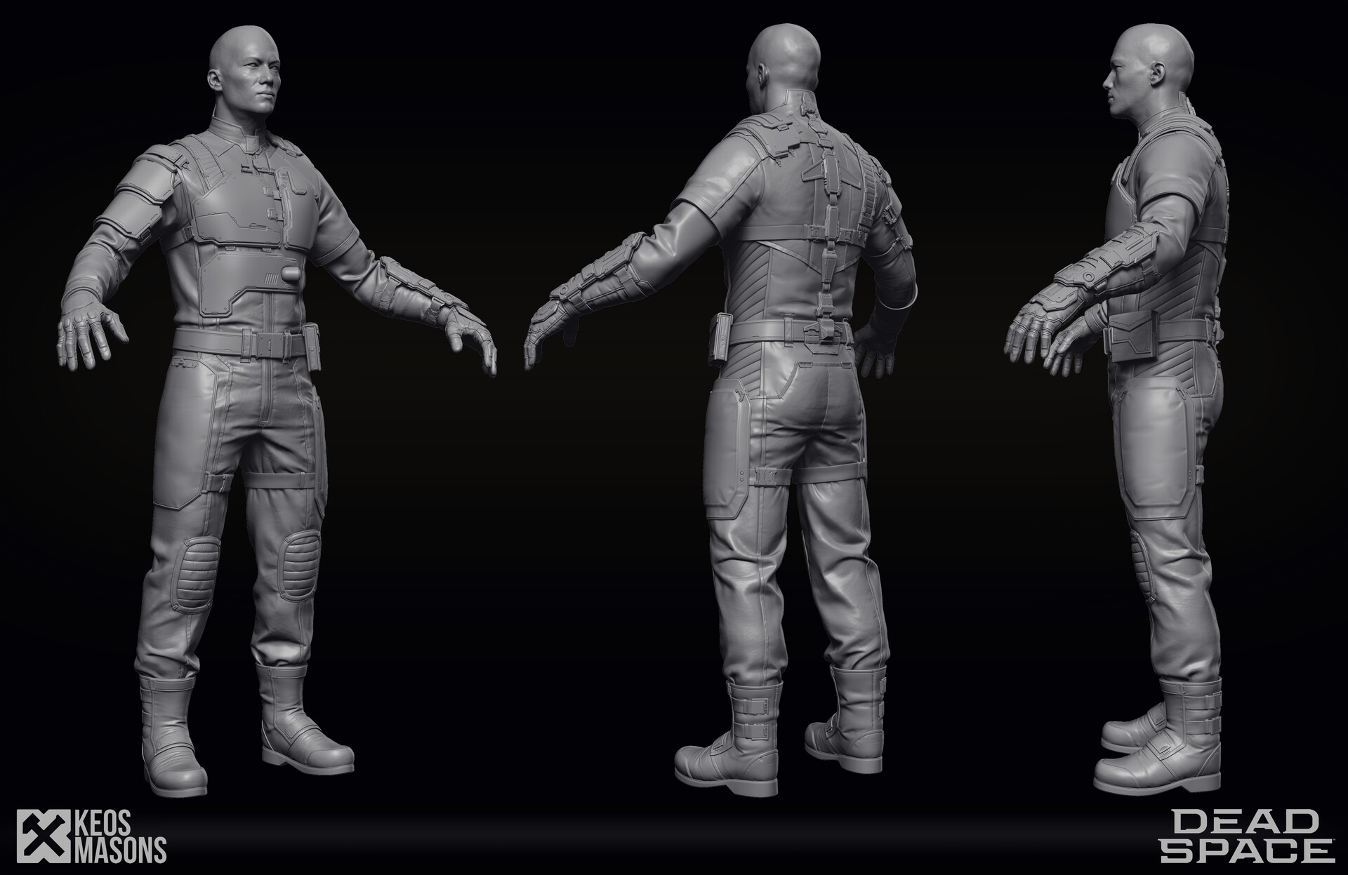 KEOS MASONS - Security Crew NPC - Dead Space
