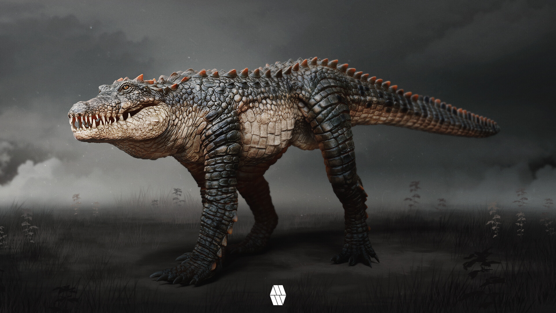 ArtStation - A Creature Emerges - 'Kaprosuchus' Concept