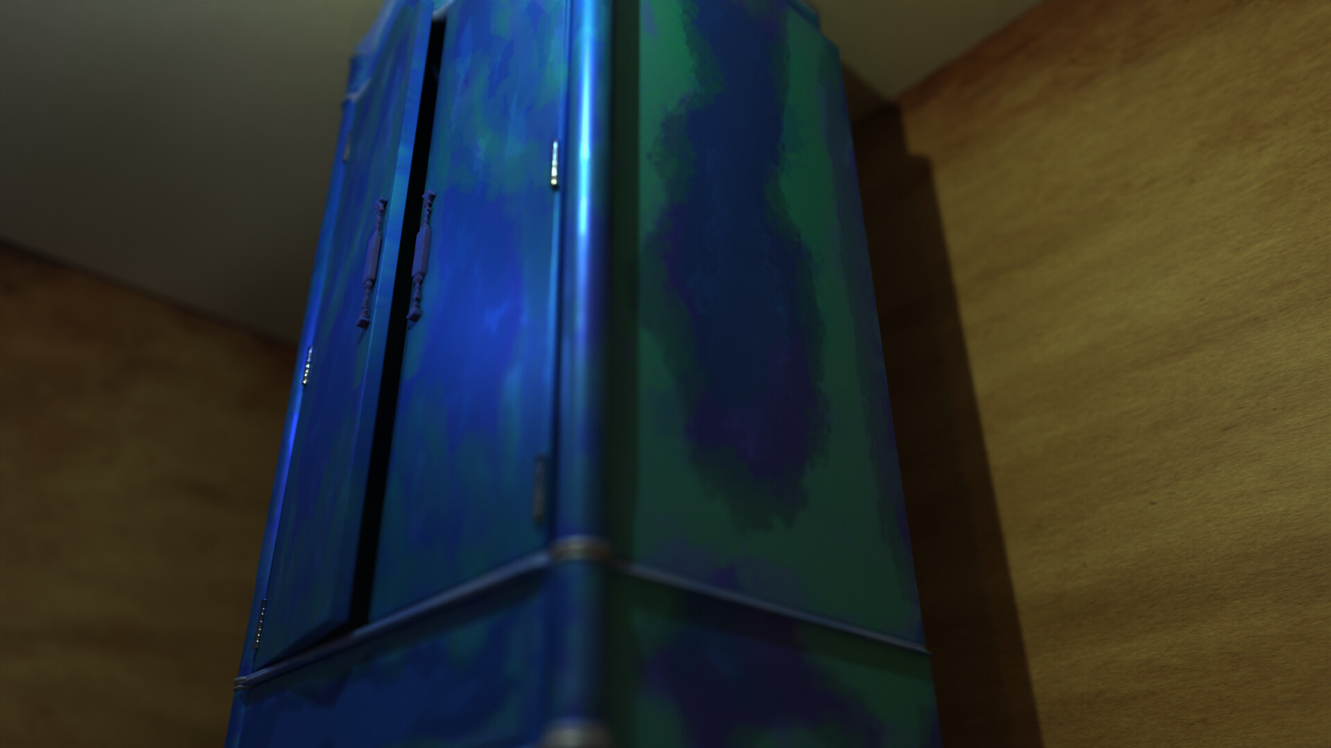 Liam Rutherford - Hand Painted Wardrobe - The Screaming Face Illusion