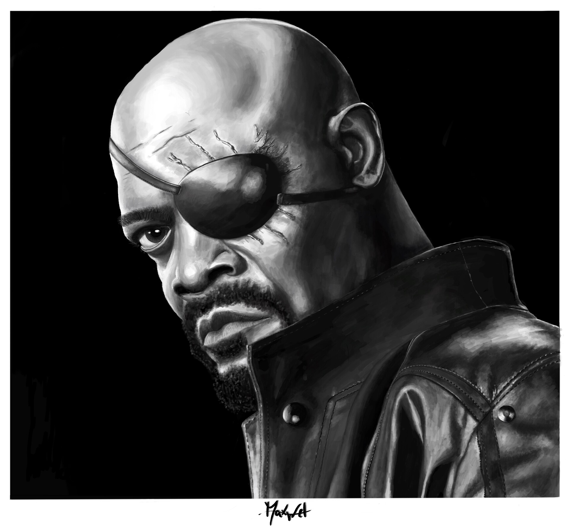 ArtStation - Fan Art - Nick Fury Avengers (Marvel)