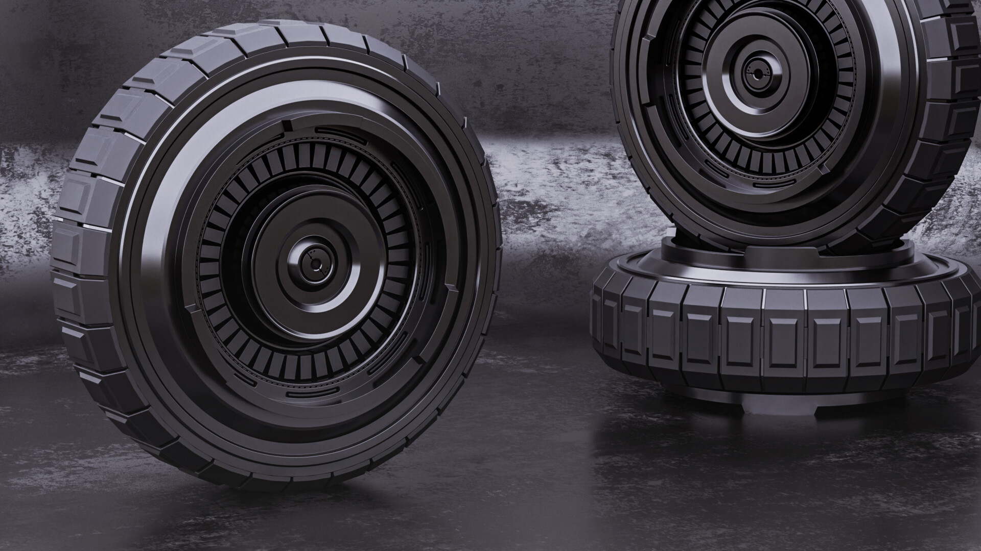 ArtStation - Sci-fi wheel