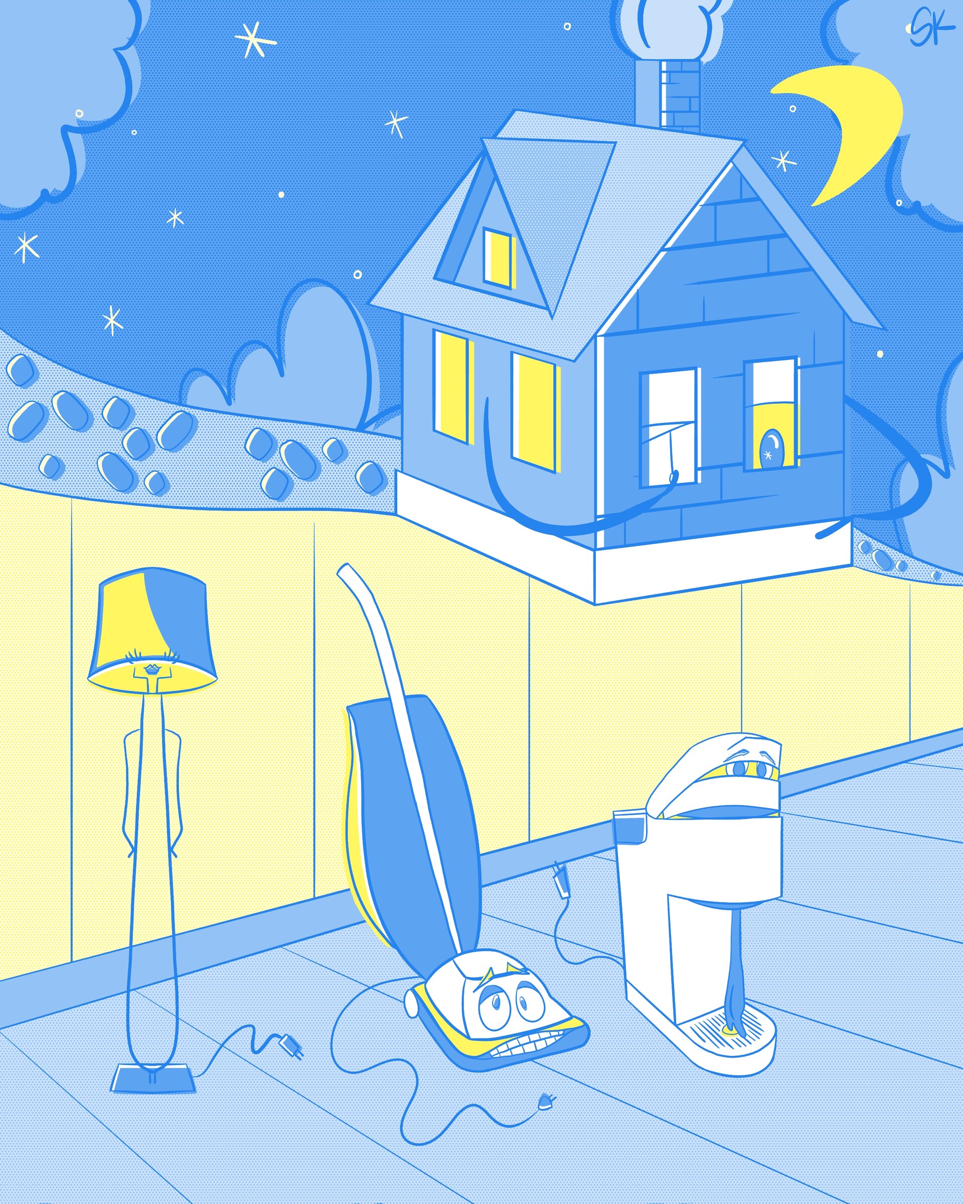 ArtStation - Night House | Digital Art