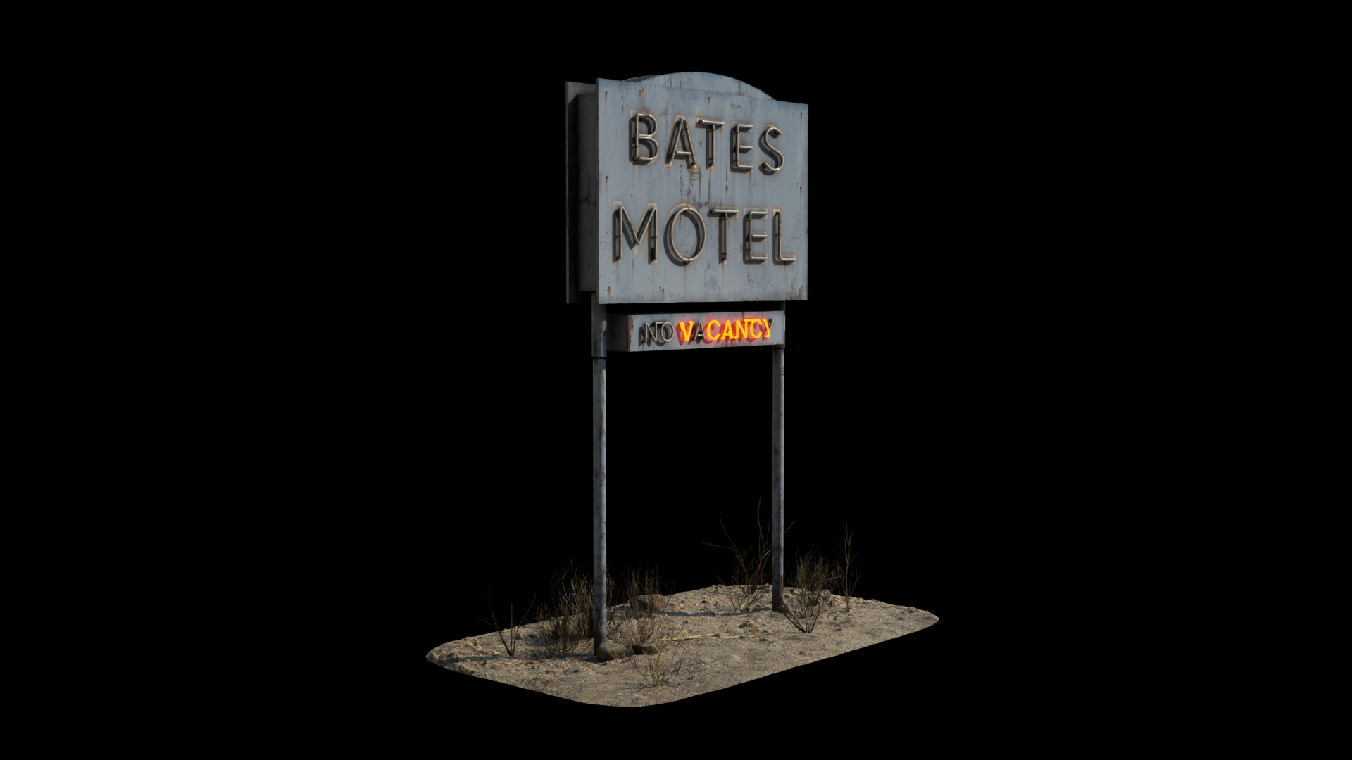 Bates Motel Psycho Sign