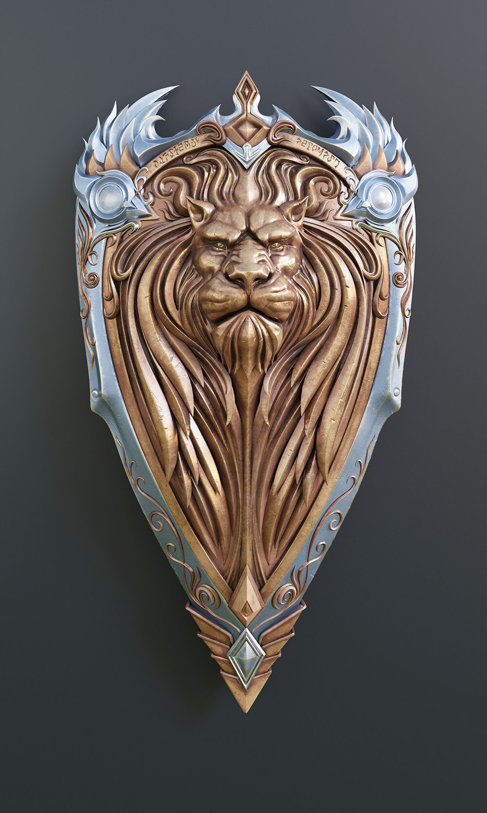 ArtStation - Warcraft_King_Llane_Shield