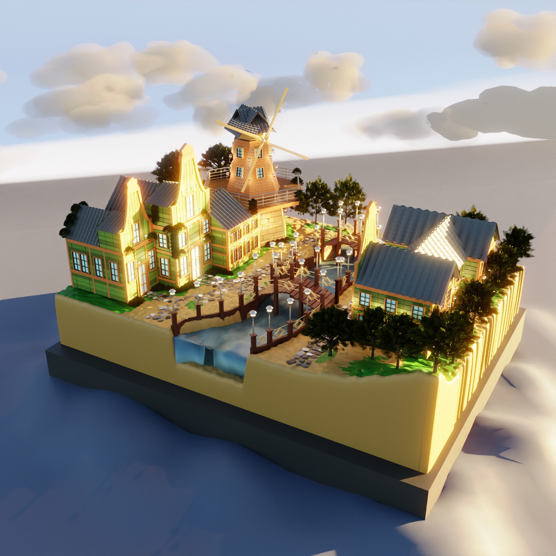 ArtStation - Windy Town