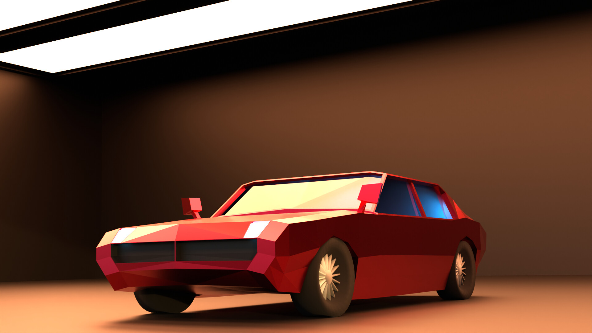 ArtStation - Lowpoly car modelling