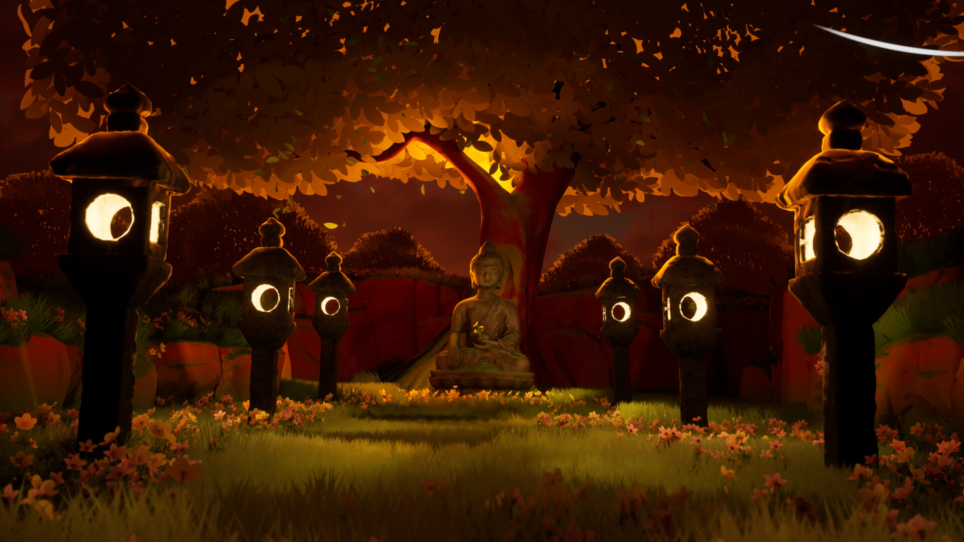 ArtStation - Ghibli Inspired Stylized Environment (Newari Architecture)