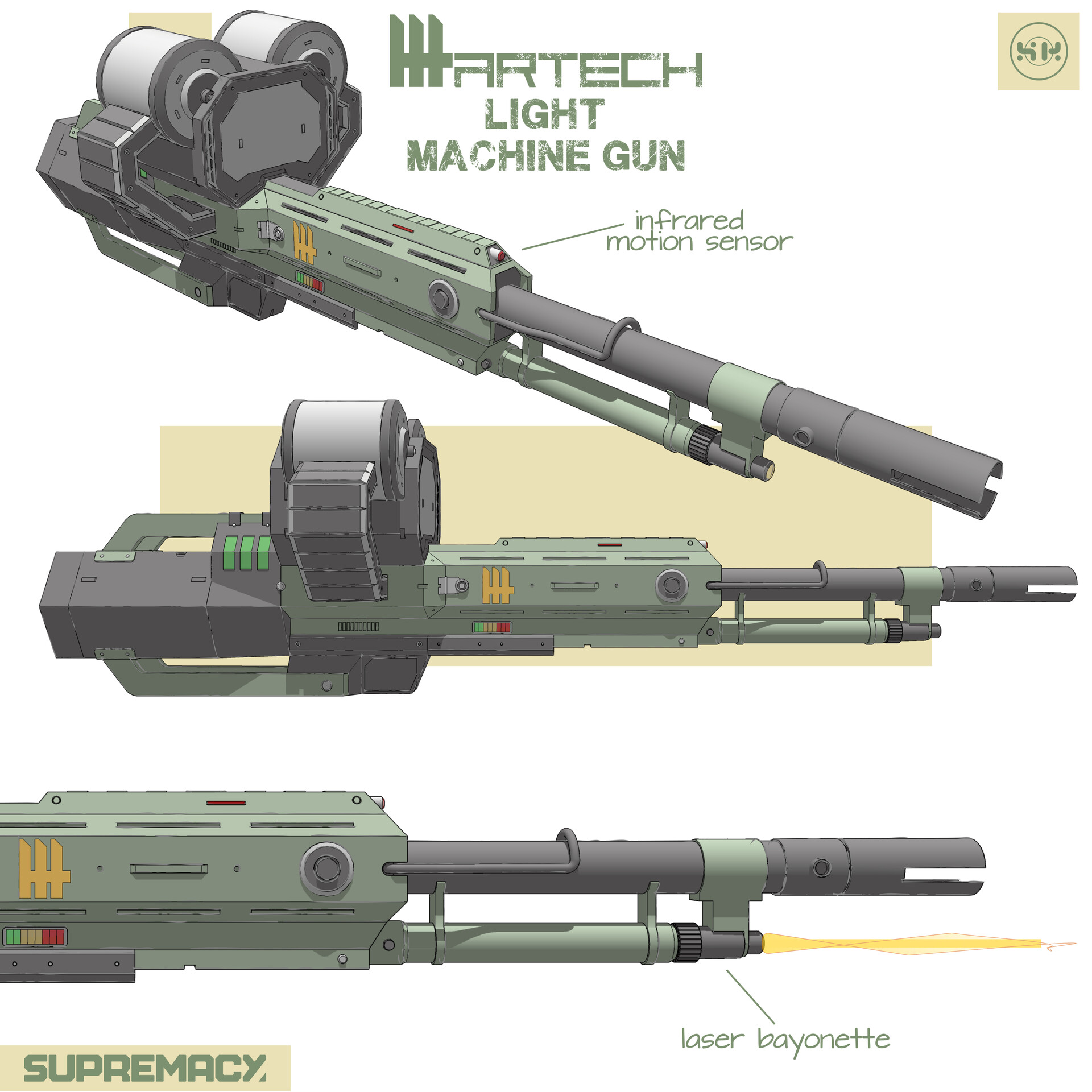 ArtStation - Light Machine Gun