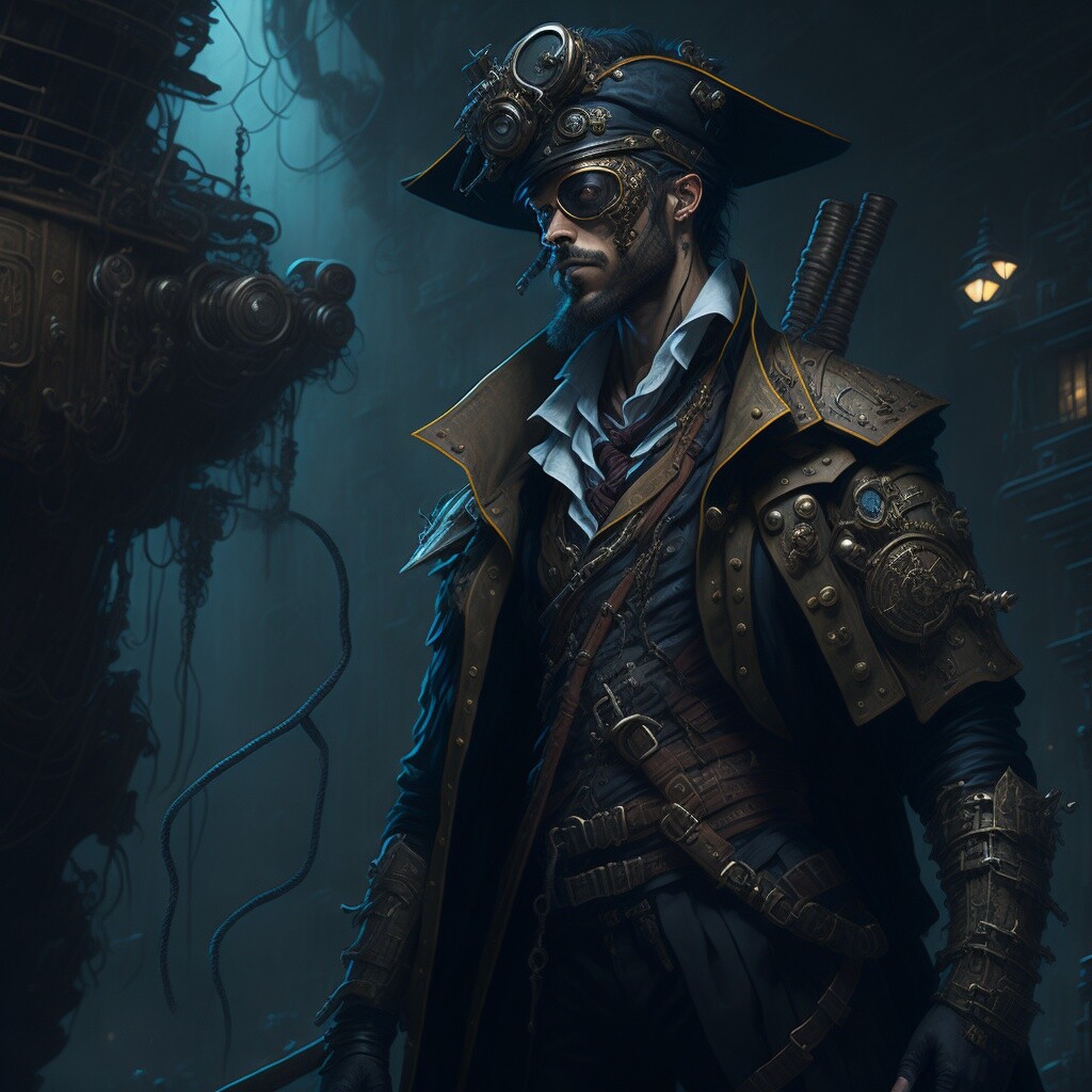 Steampunk Captain Art