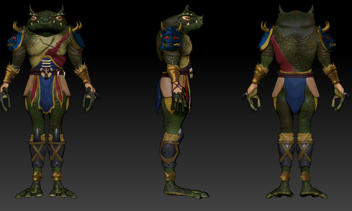 ArtStation - Frog warrior