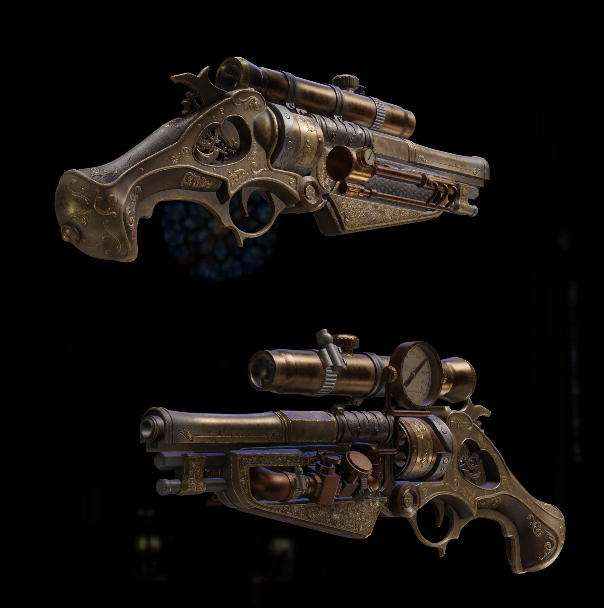 ArtStation - Steampunk Gun