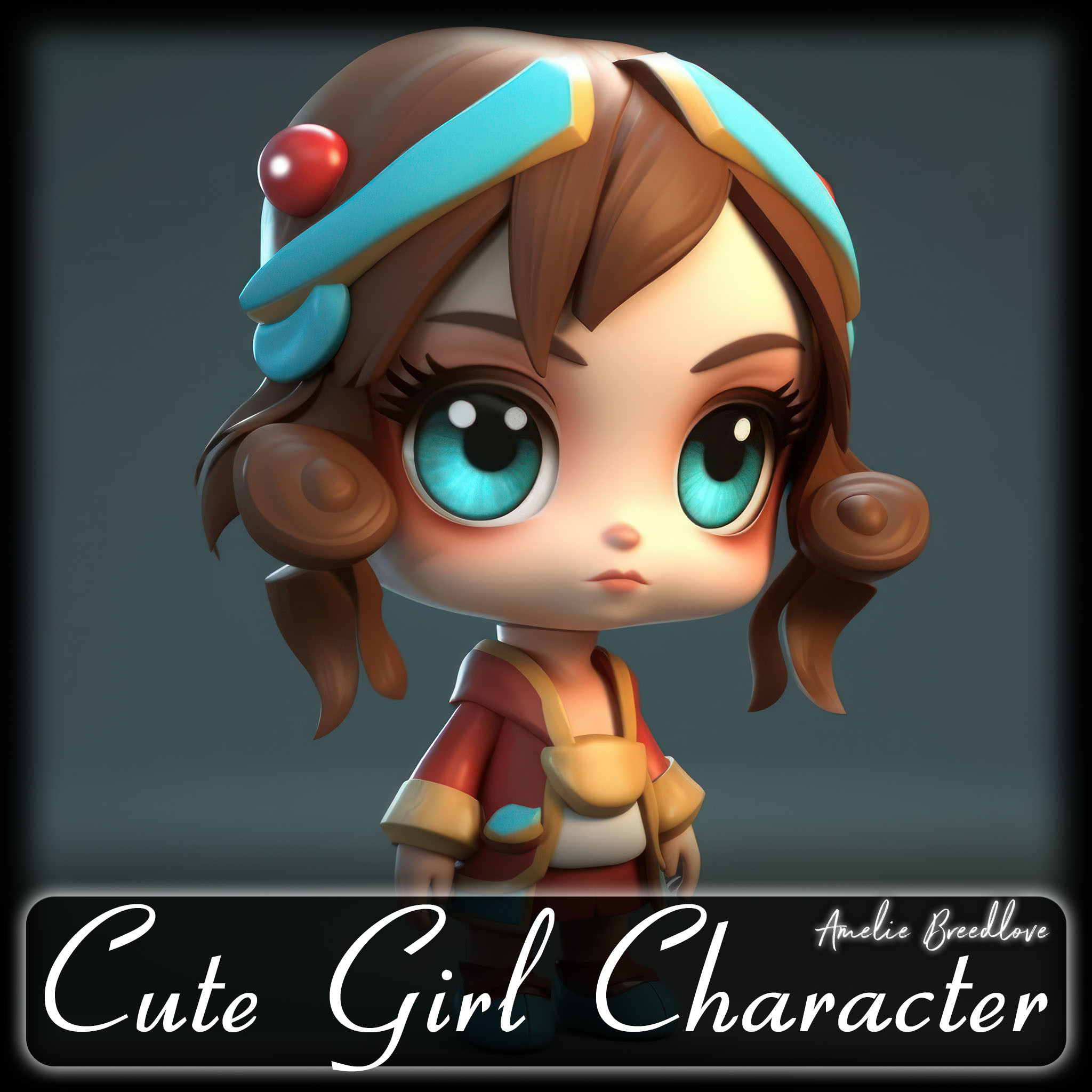 Amelie Breedlove - 200 Cute Girl Character (Full Body) Reference Pack | 4K | v.1
