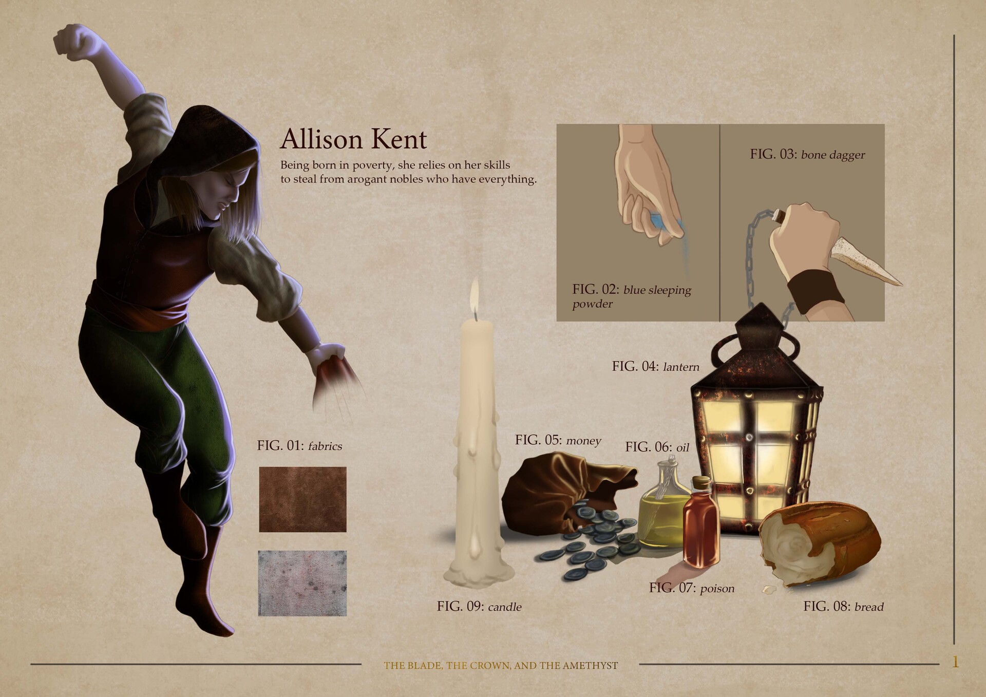 ArtStation - Portfolio - The Blade, The Crown, and the Amethyst.