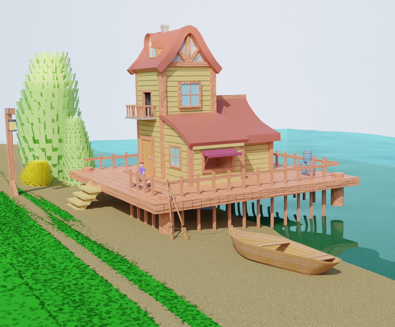 ArtStation - Lake house