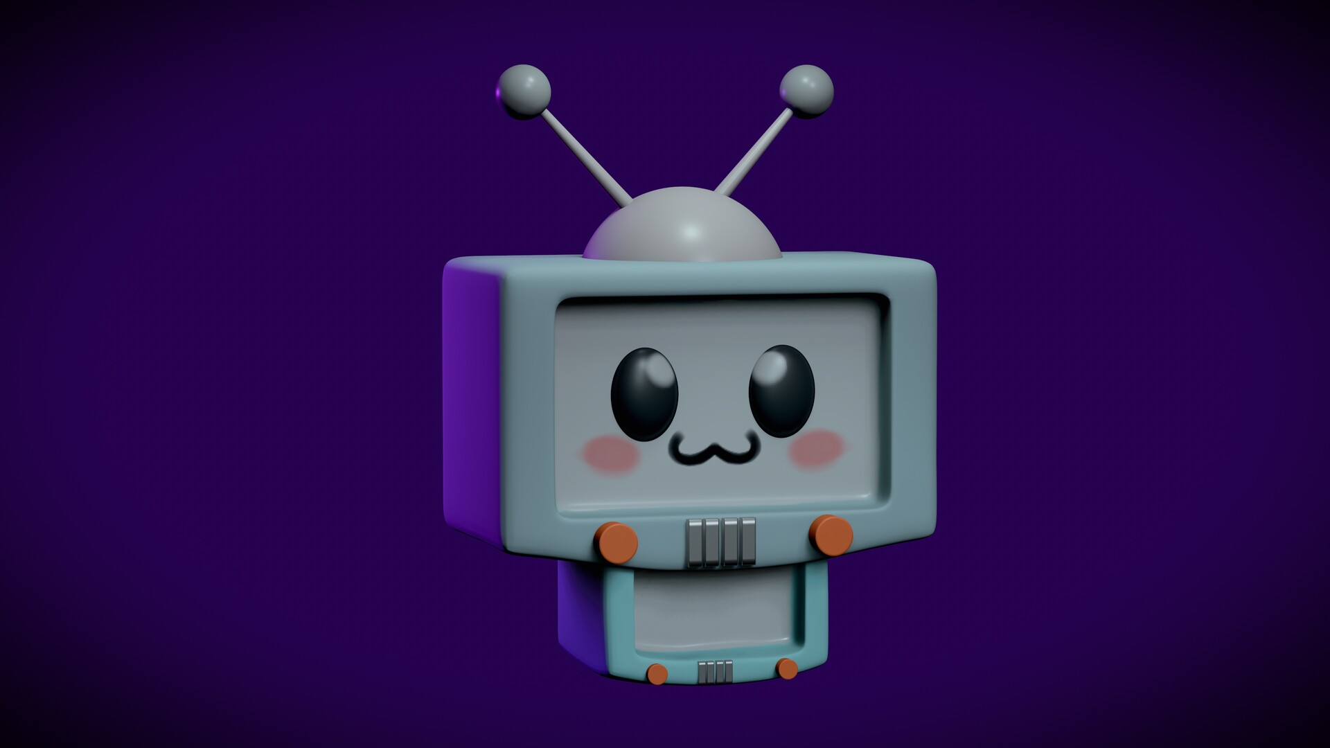 ArtStation - kawaii TV Charakter