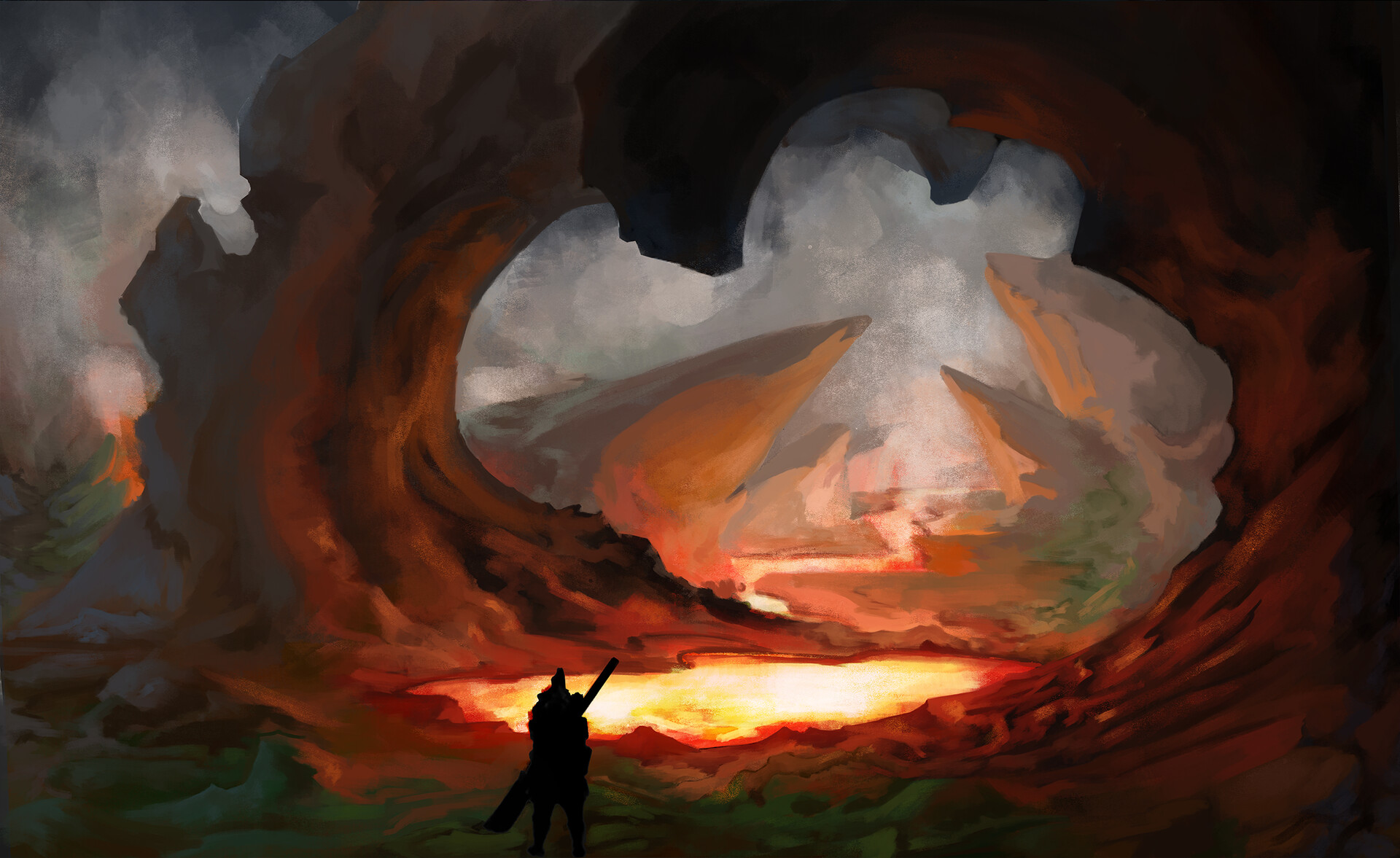 ArtStation - Lava valley