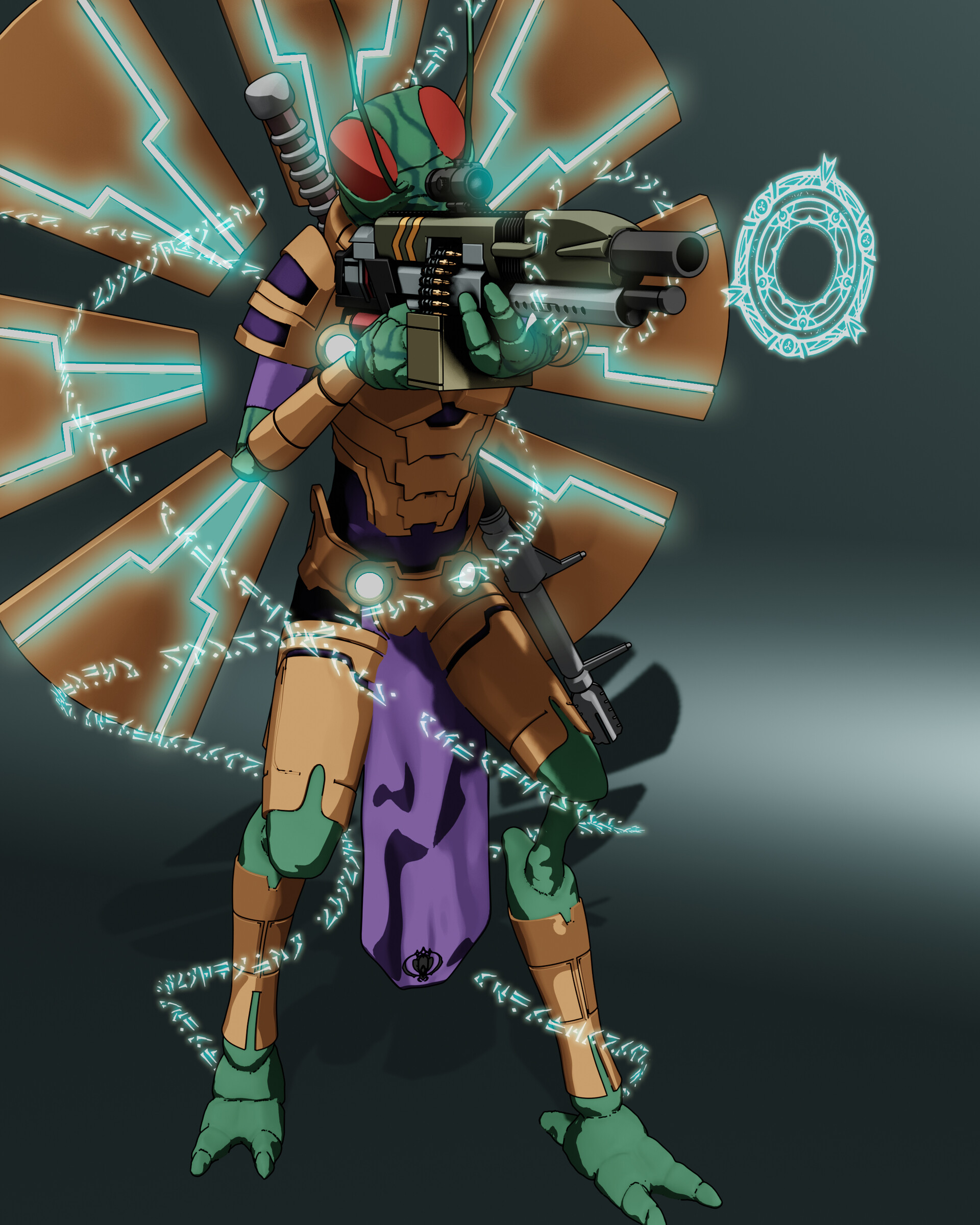 ArtStation - X'gax Shirren Arcane Soldier