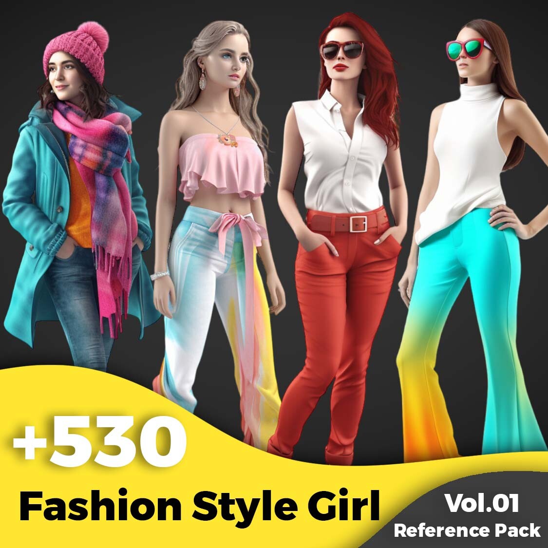 ArtStation - +530 Fashion Girl