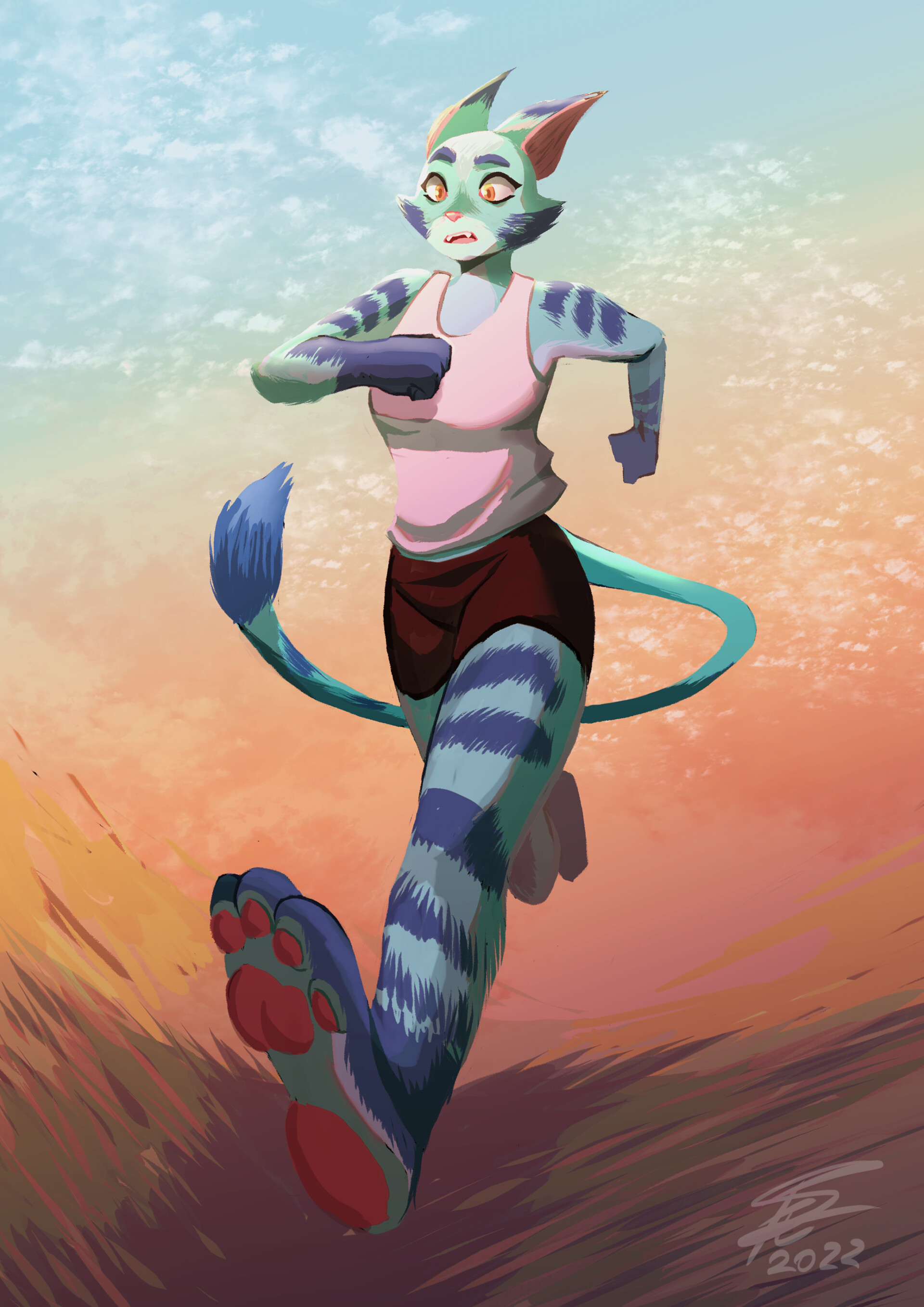 ArtStation - Furry Running