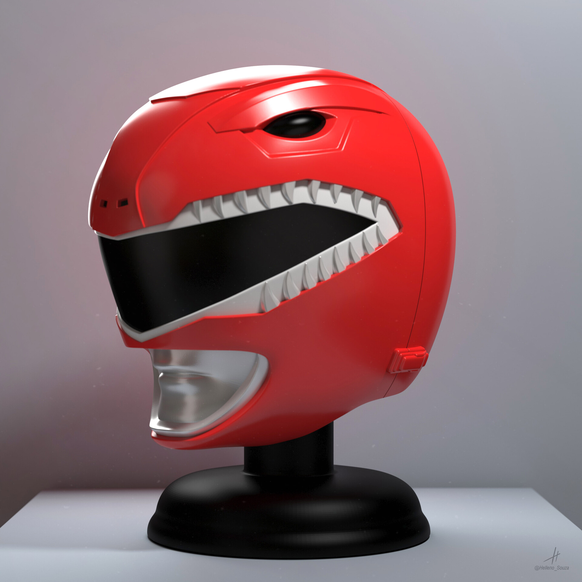 Helleno Souza - Red Ranger Helmet